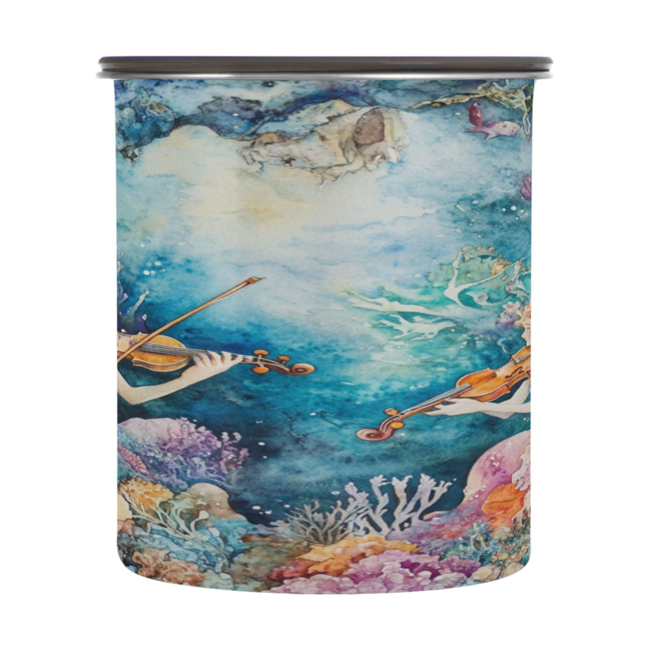 Wobogo The Mermaid Plays Music Food Storage Jars 304 Food Grade ...