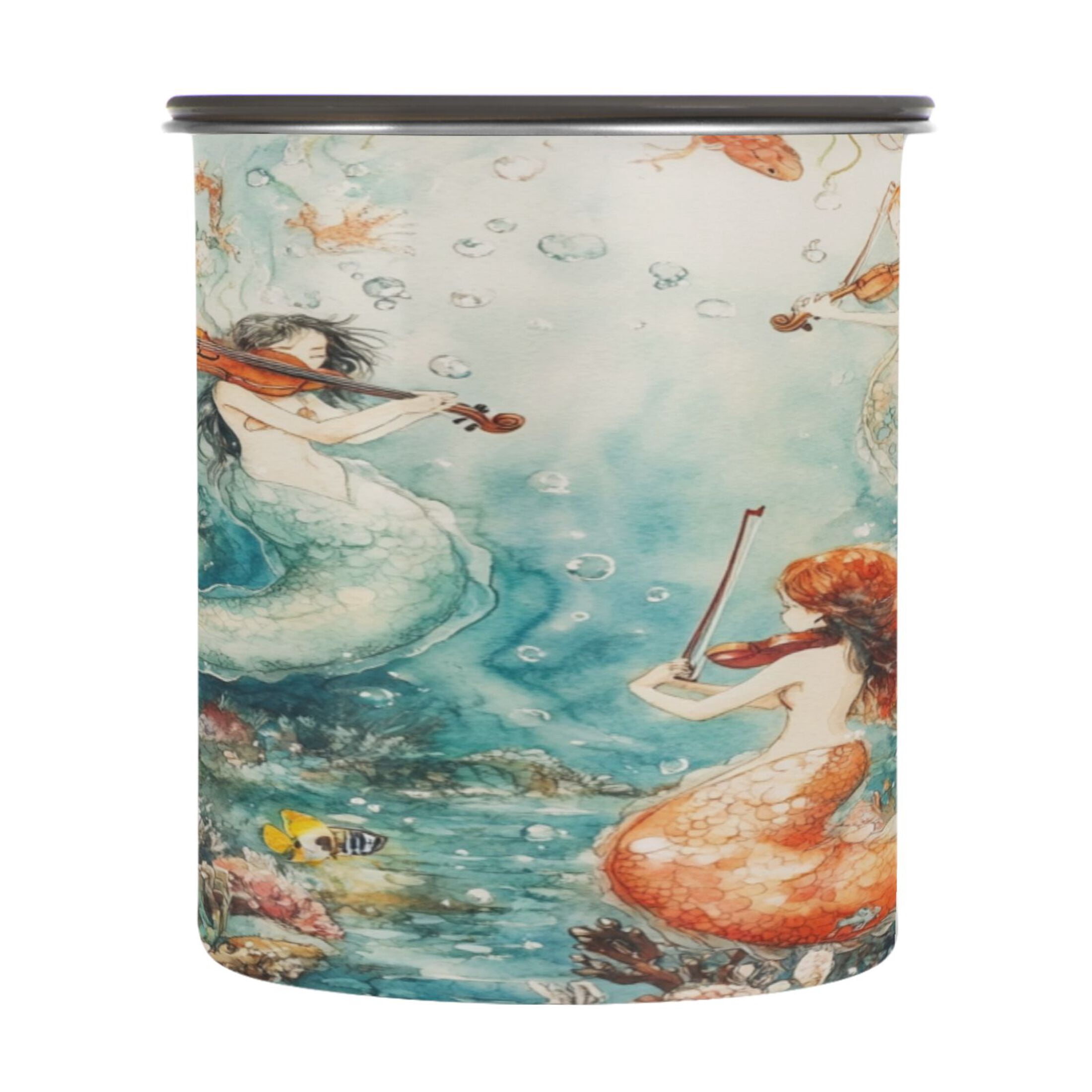 Wobogo Mermaid Plays Music Food Storage Jars 304 Food Grade Stainless ...