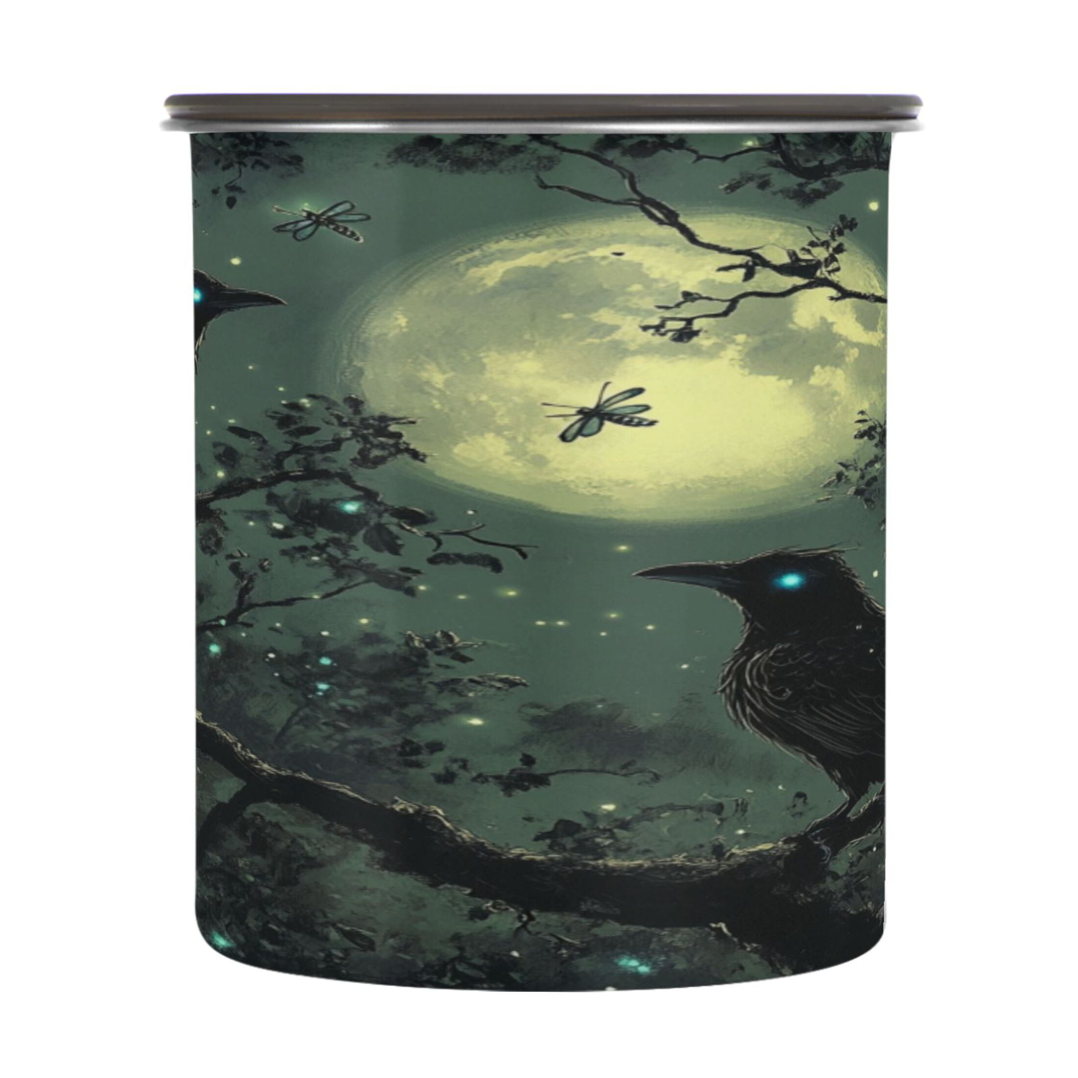 Wobogo Midnight Dark Crow Food Storage Jars 304 Food Grade Stainless ...