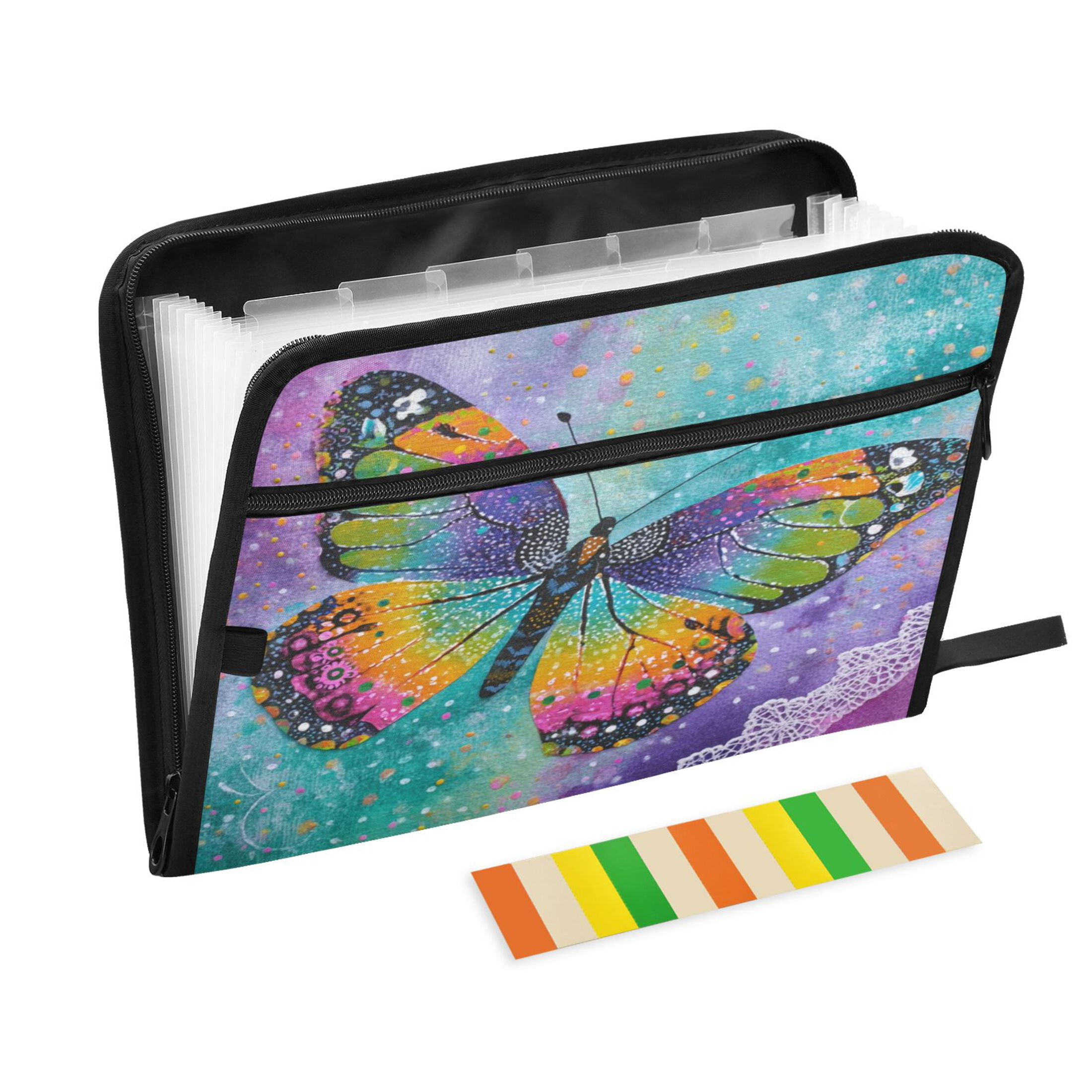 Wobogo Monarch Butterfly Expanding File Folder Letter Size Accordion ...