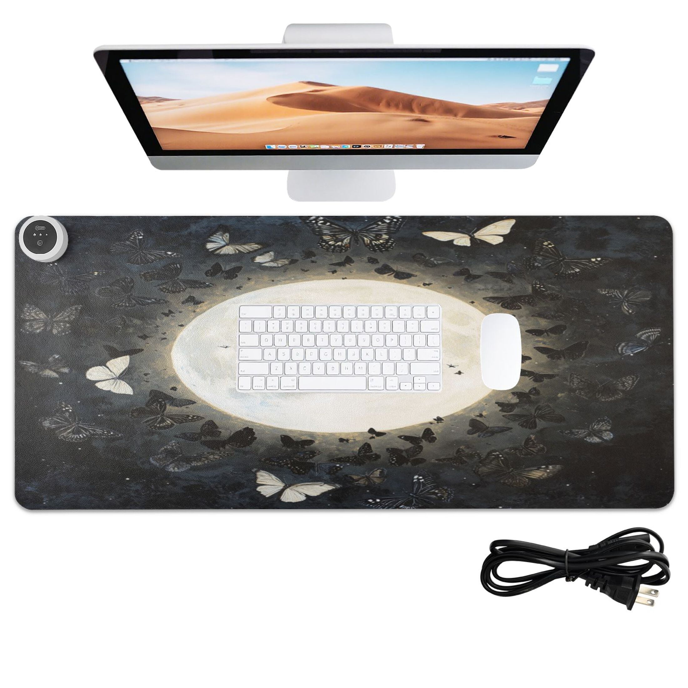 Wobogo Moonlight Butterfly Heated Mouse Pad With 3 Heating Levels and 3 ...