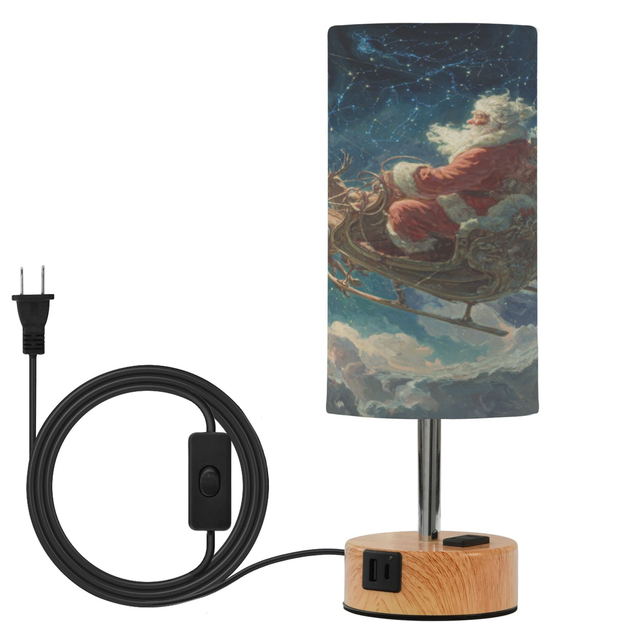 Wobogo Mysterious Santa Claus Bedside Lamp Touch Control Table Lamp ...