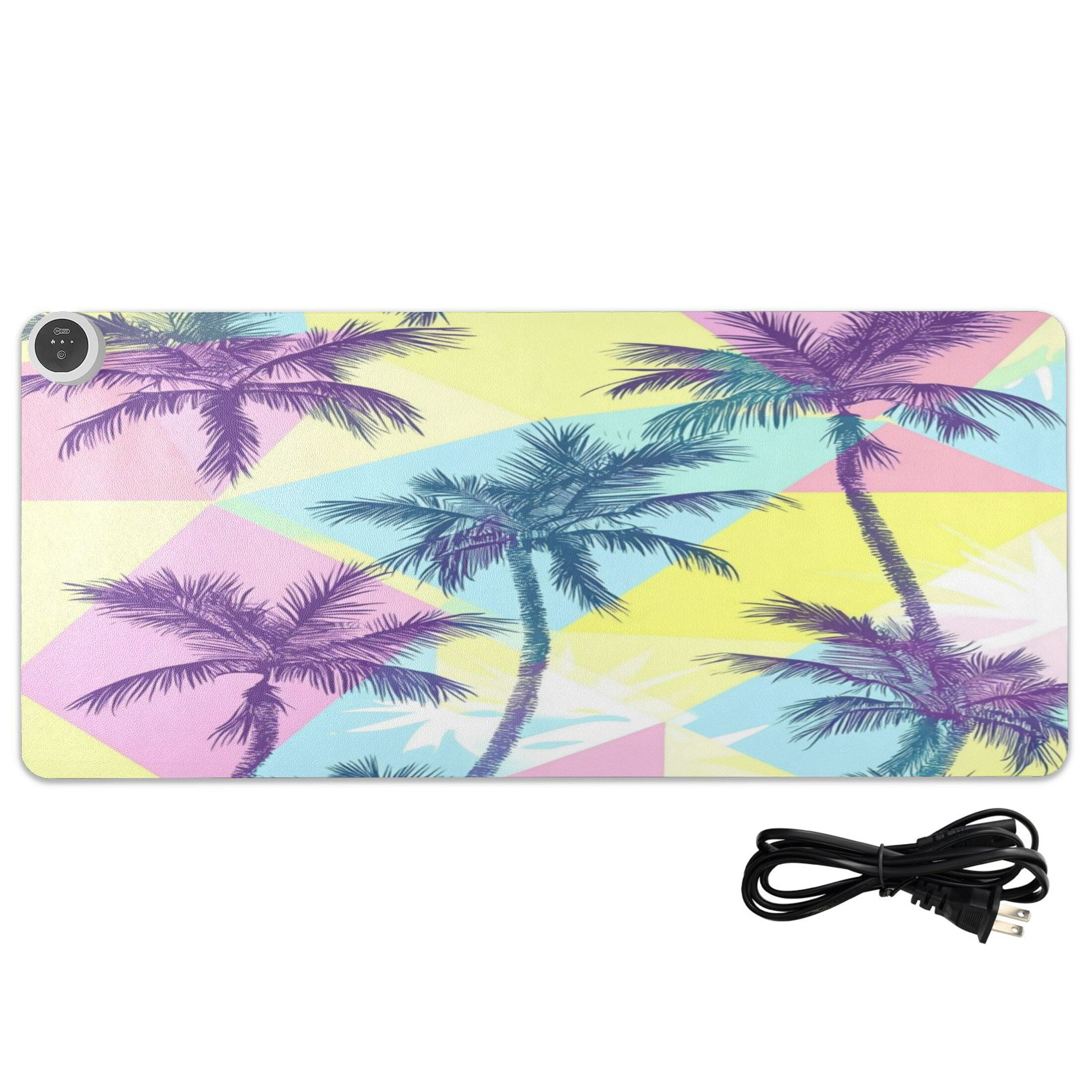Wobogo Palm Tree Silhouettes Heated Mouse Pad With 3 Heating Levels and ...