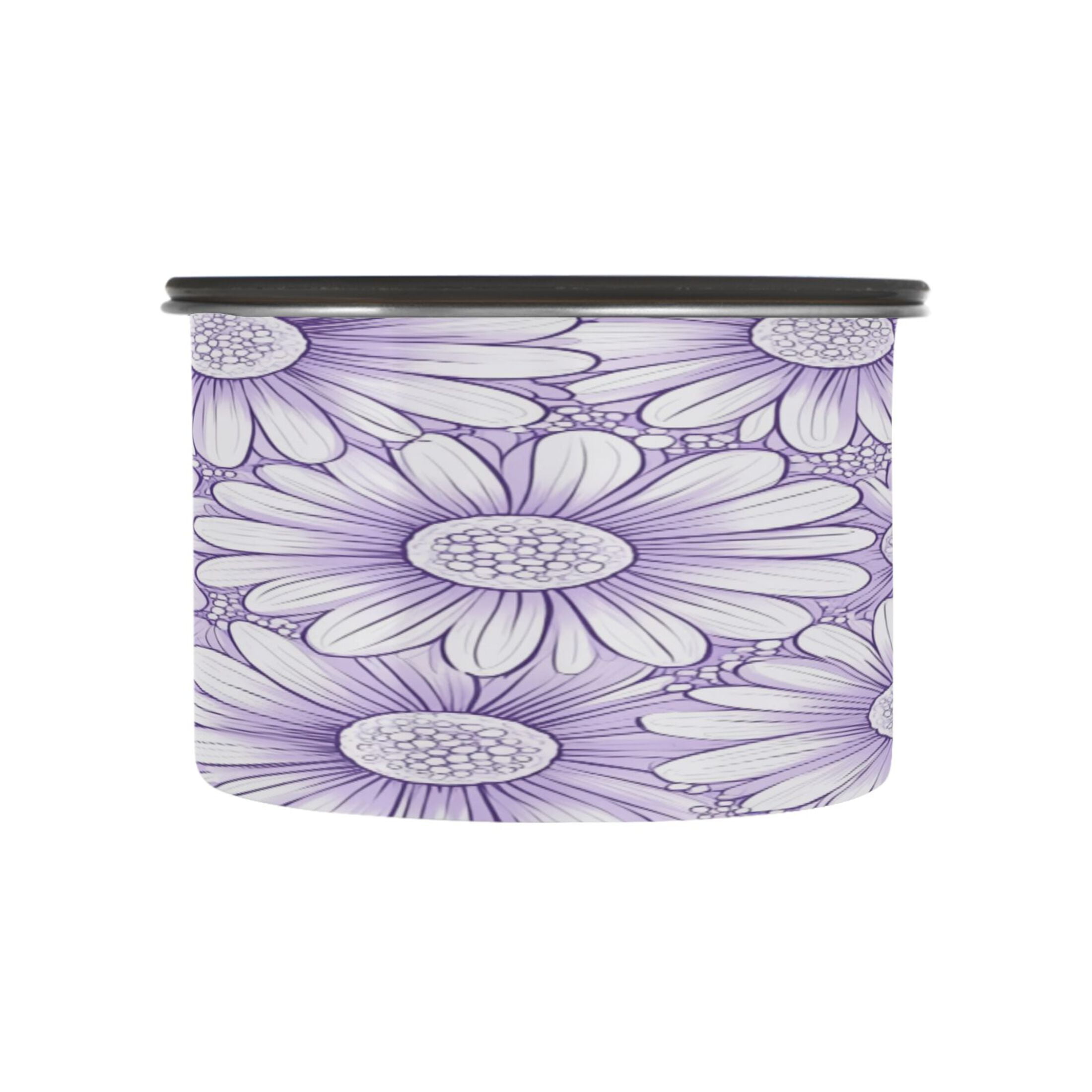 Wobogo A Pattern with Pale Purple Daisies Food Storage Jars 304 Food ...