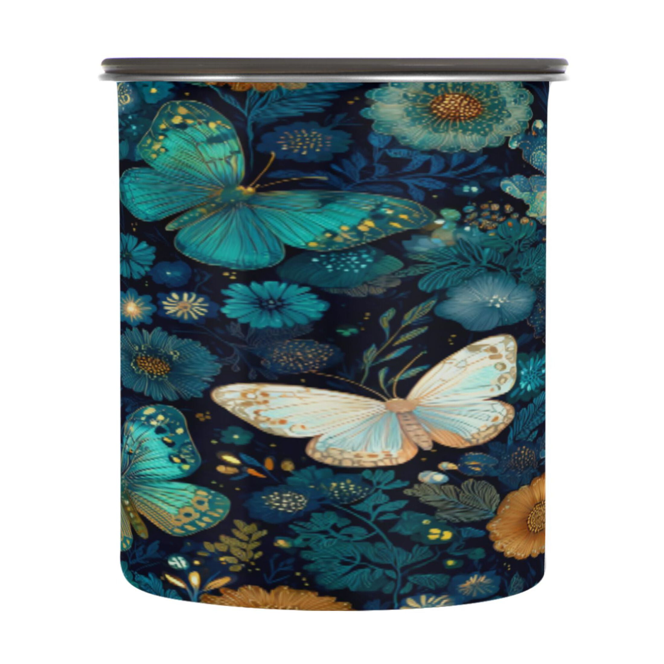 Wobogo Peacock Butterfly Food Storage Jars 304 Food Grade Stainless ...