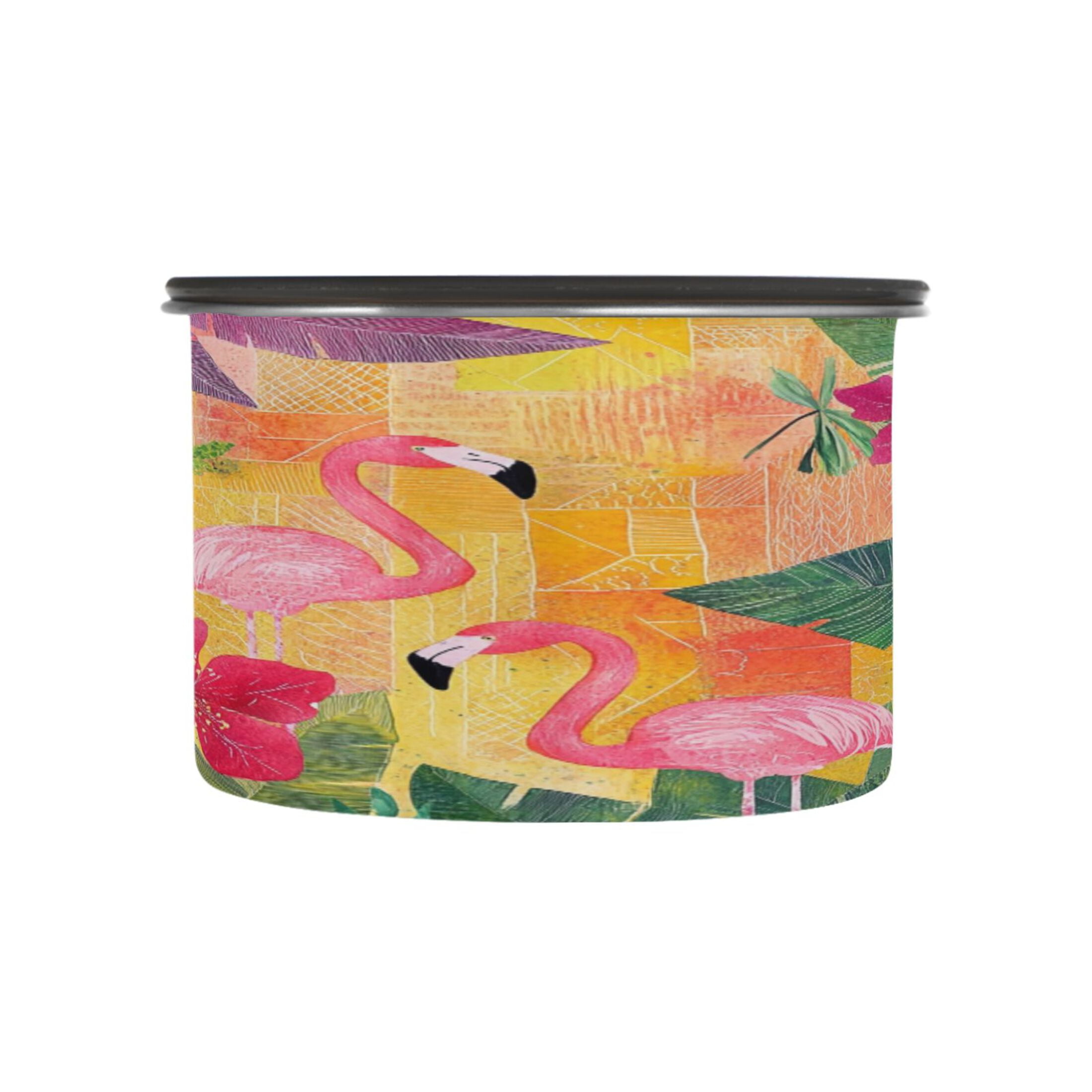 Wobogo Pink Flamingos Food Storage Jars 304 Food Grade Stainless Steel ...