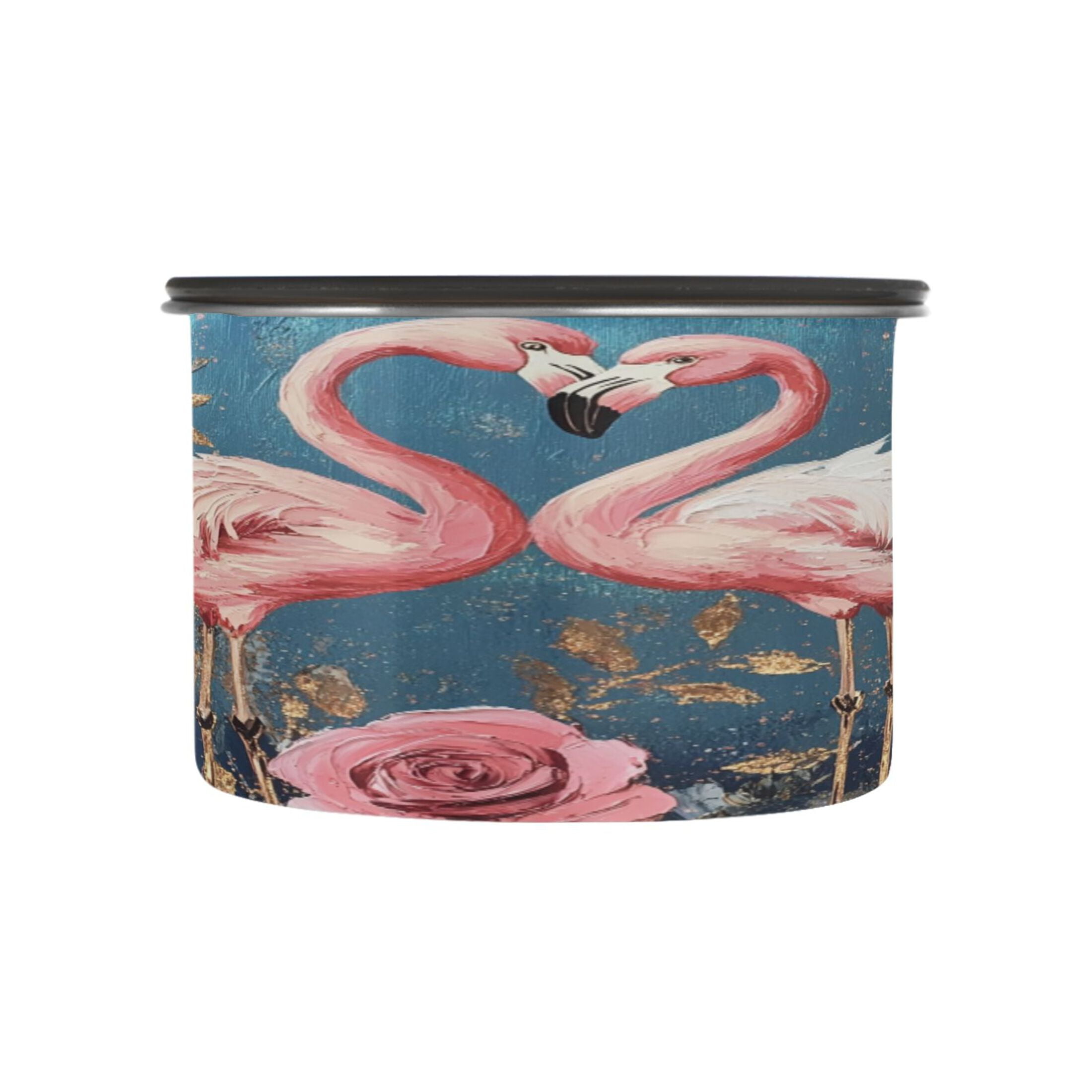 Wobogo Raggedy Pink Flamingos Food Storage Jars 304 Food Grade ...