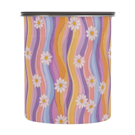 Wobogo Rainbow Daisy Food Storage Jars 304 Food Grade Stainless Steel ...
