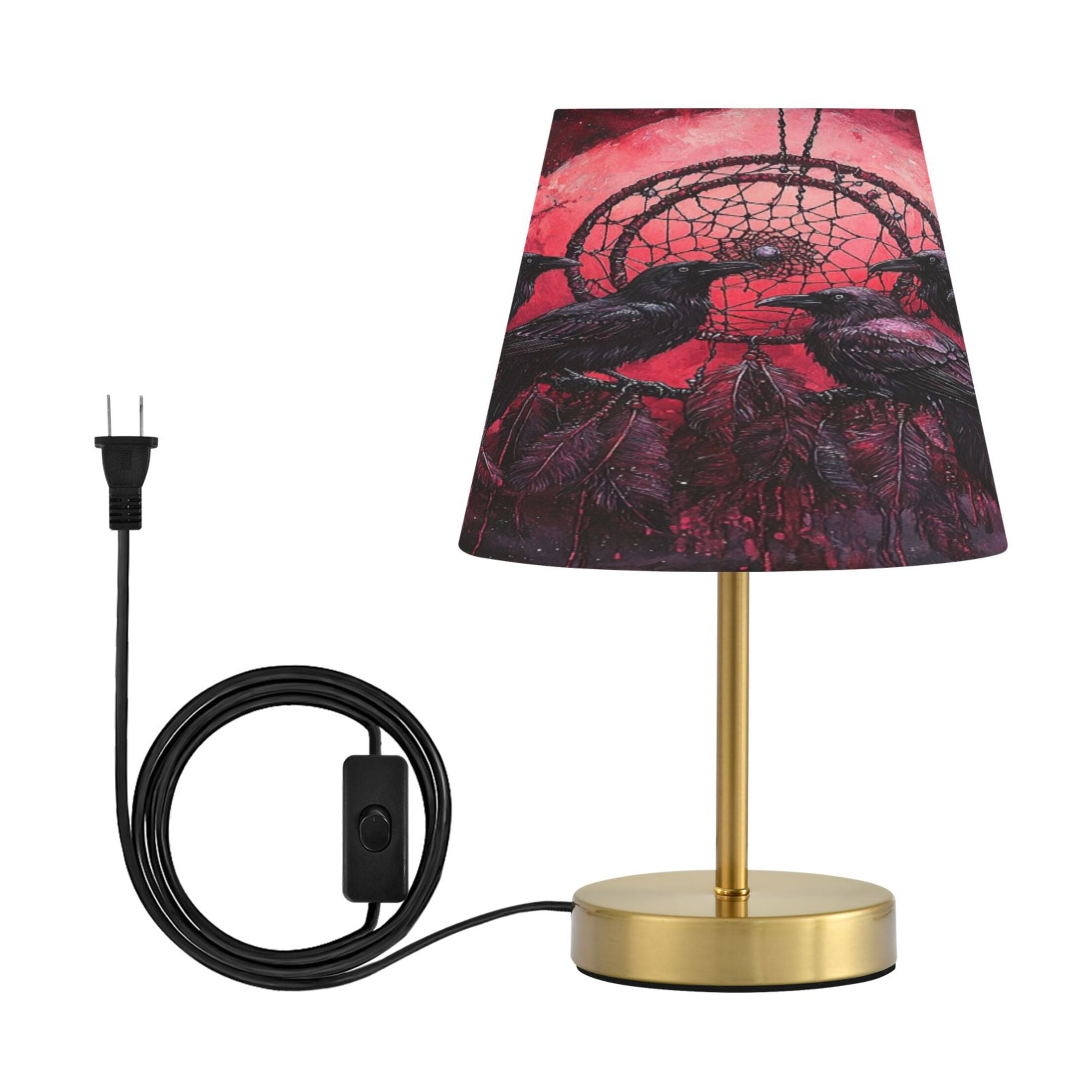 Wobogo Red Moon Crow Table Lamps Three-channel Adjustable Lighted ...