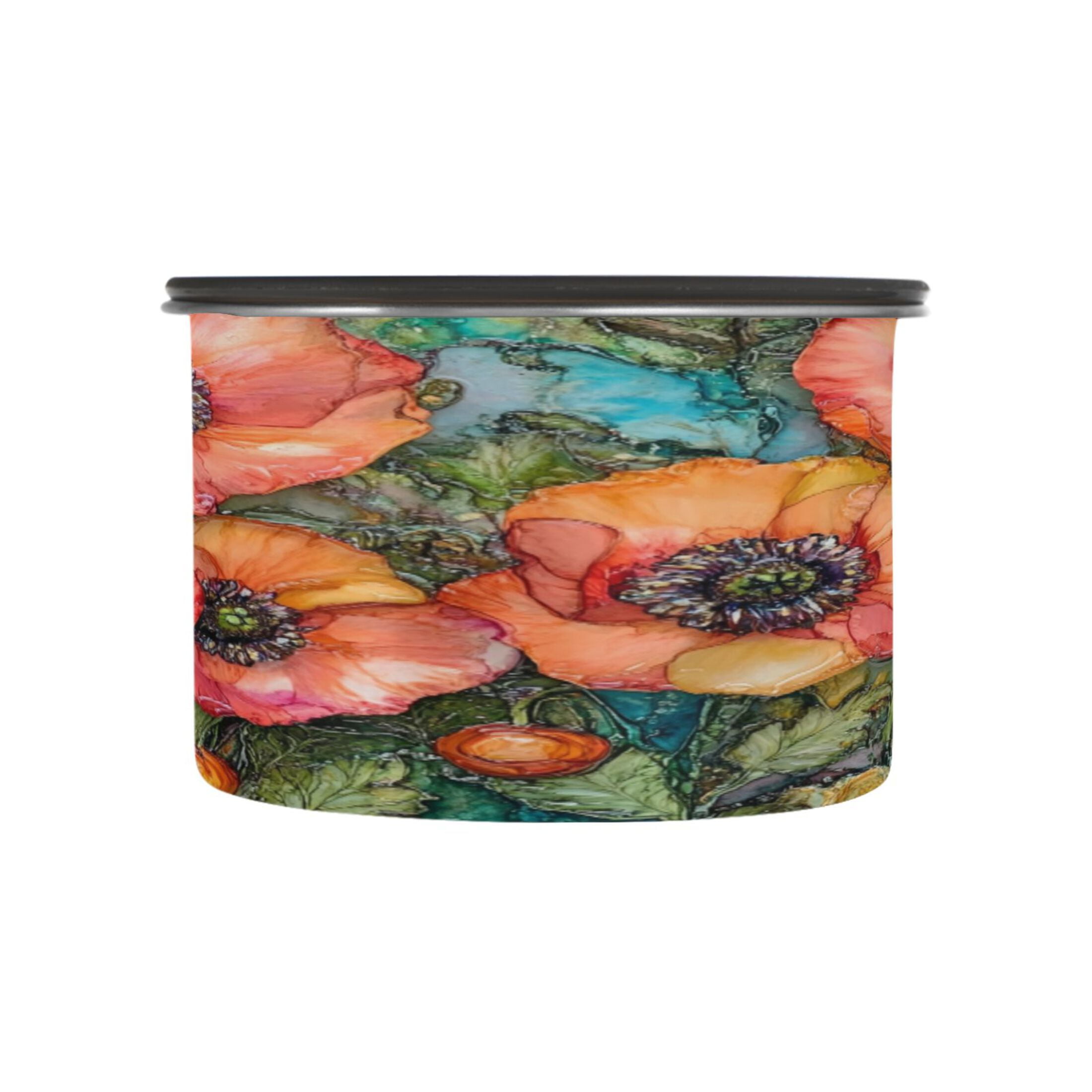 Wobogo Red Poppies Food Storage Jars 304 Food Grade Stainless Steel ...