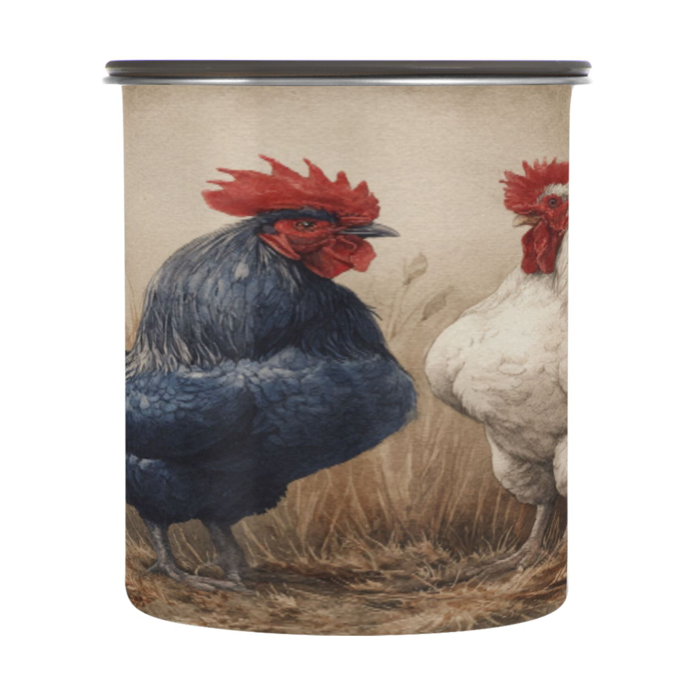 Wobogo Rooster Food Storage Jars 304 Food Grade Stainless Steel ...
