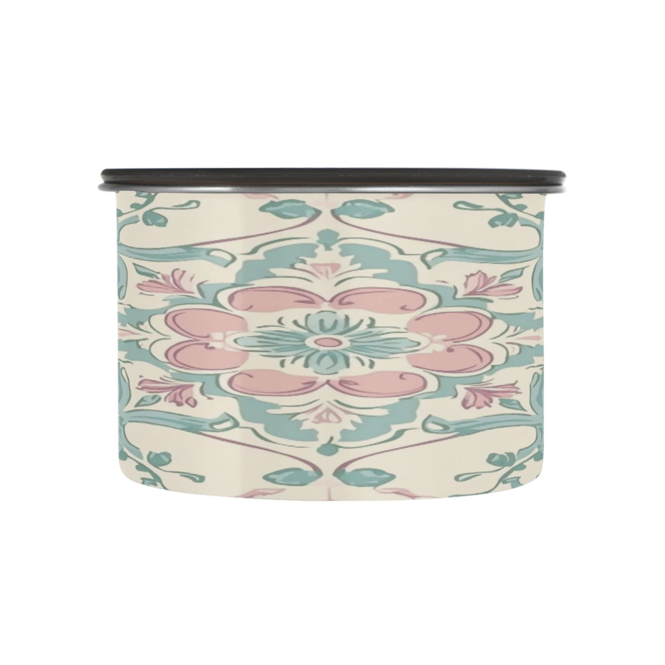 Wobogo Rose Red Boho Pattern Food Storage Jars 304 Food Grade Stainless ...