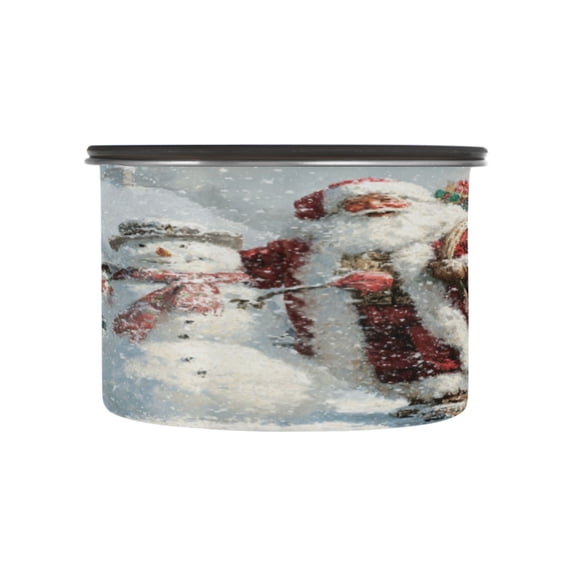 Wobogo Santa Claus and Snowmen Food Storage Jars 304 Food Grade ...