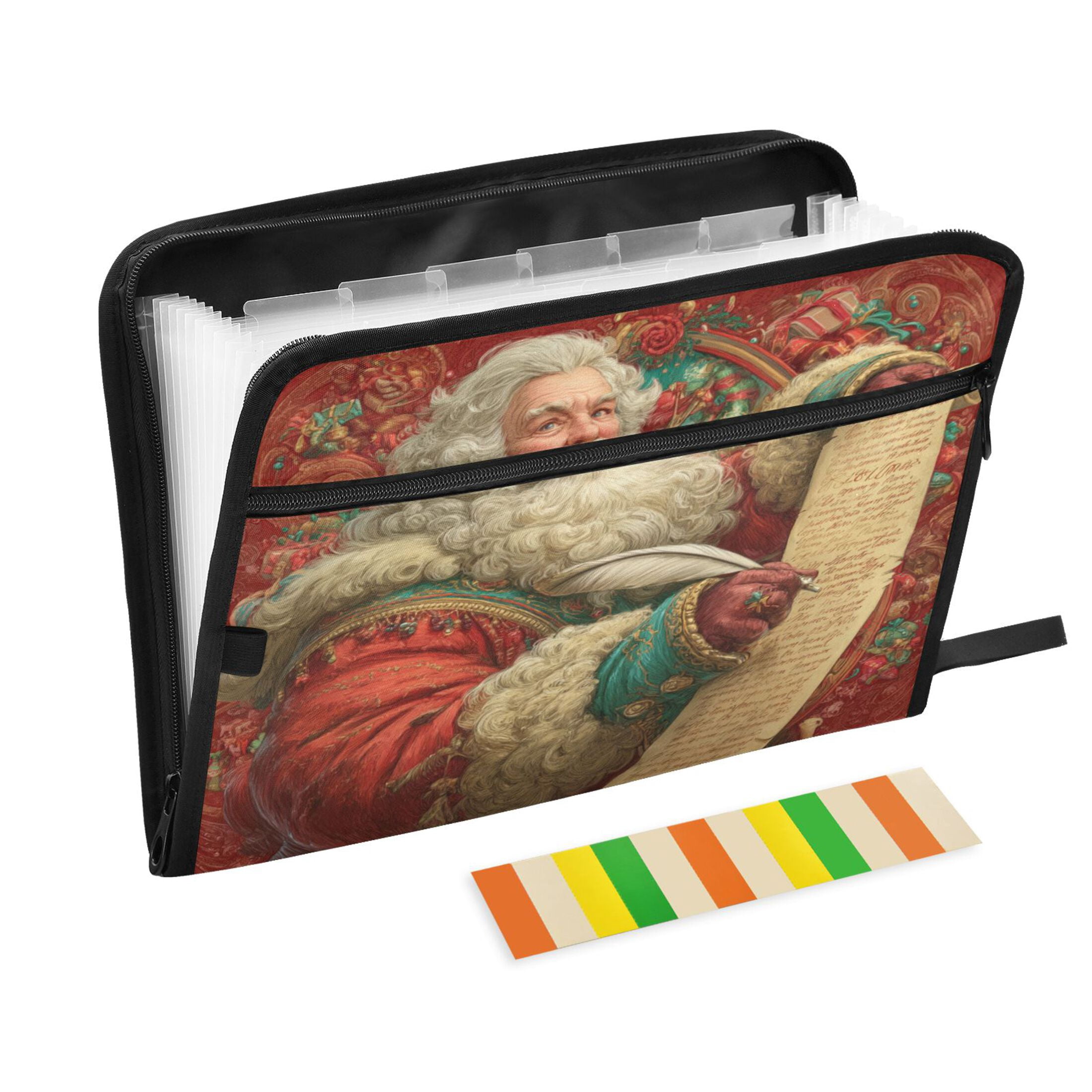 Wobogo Santa Claus Writing Illustration Expanding File Folder Letter ...