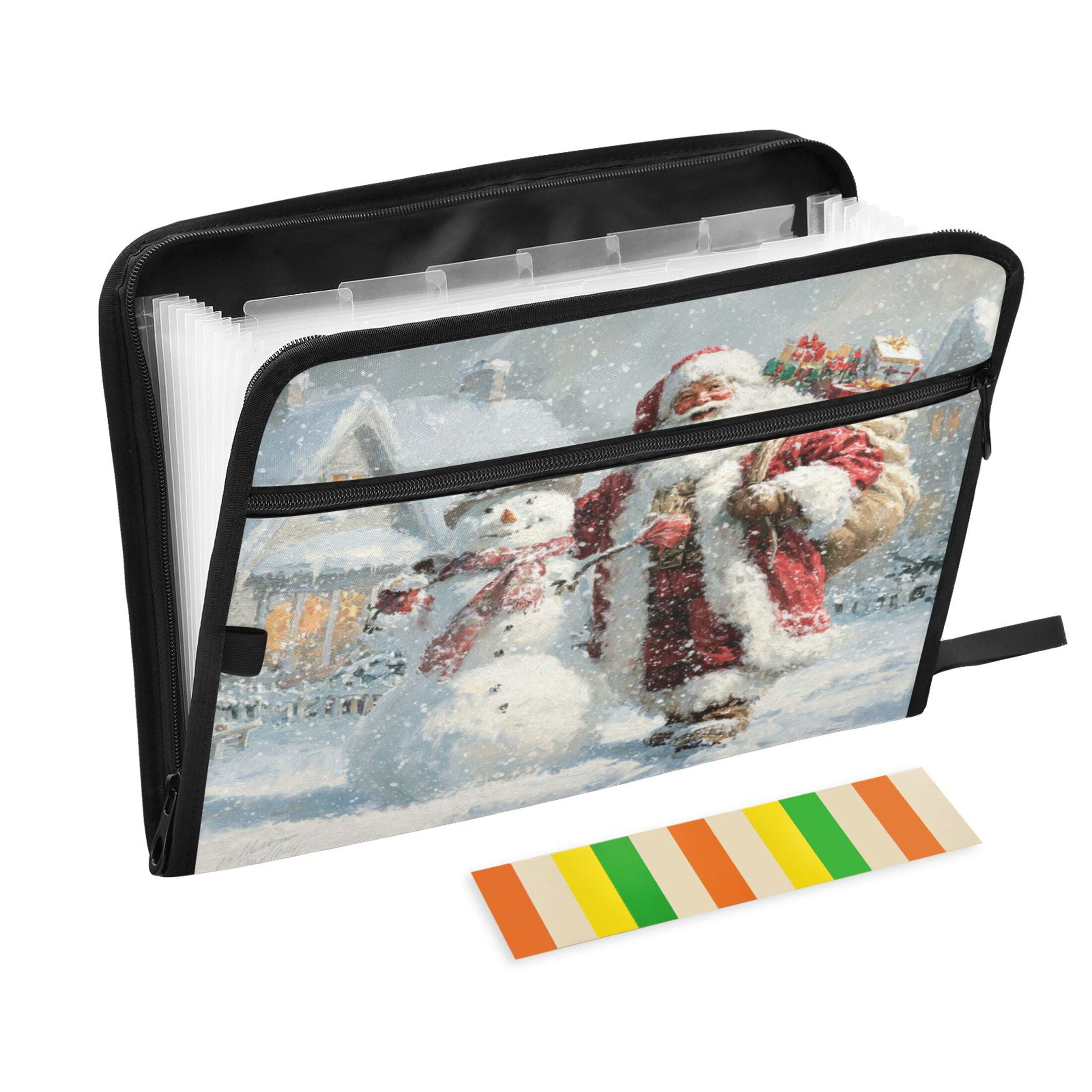 Wobogo Santa Claus and Snowmen Expanding File Folder Letter Size ...