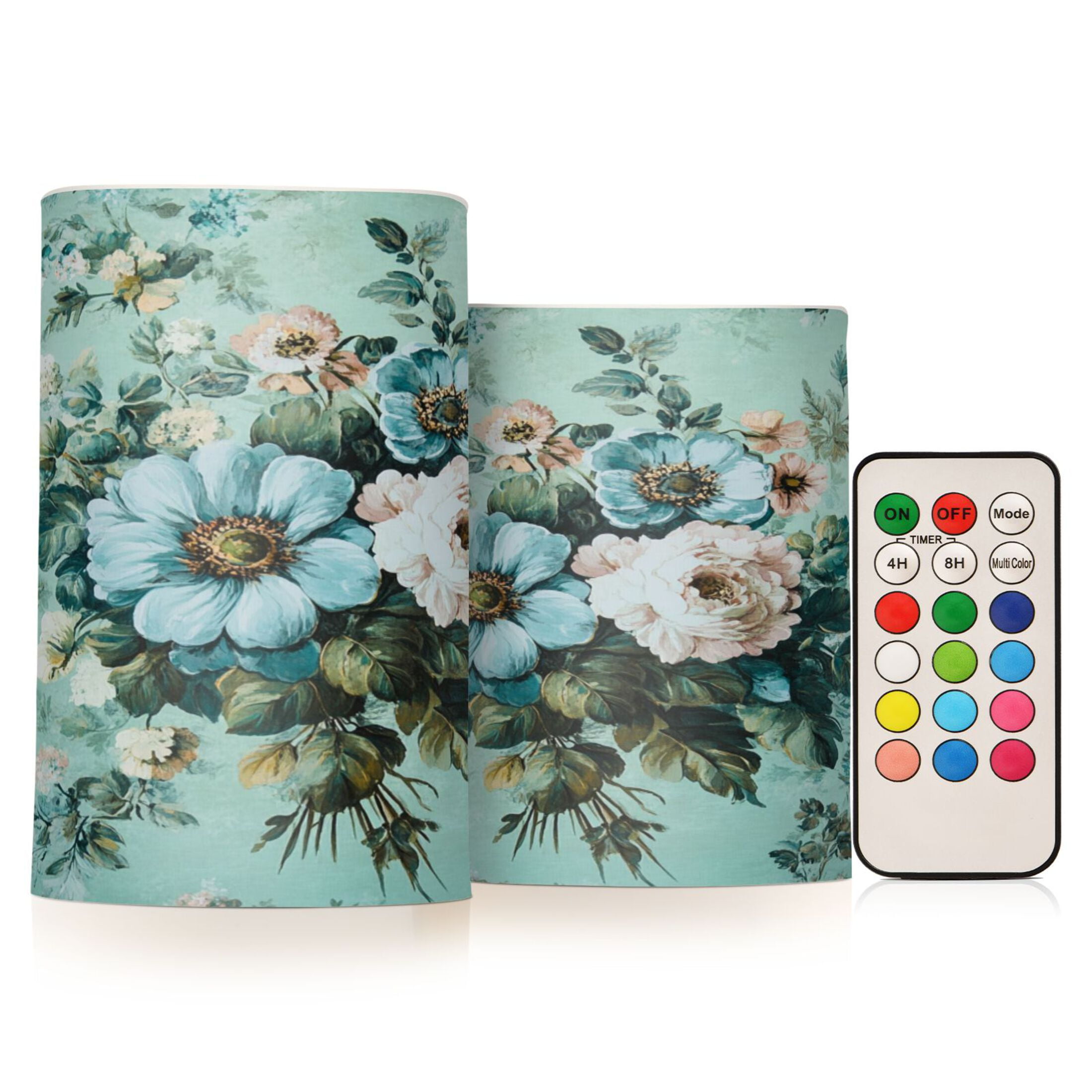 Wobogo Shabby Chic Bouquet Combo Flameless Flickering Candle Light with ...