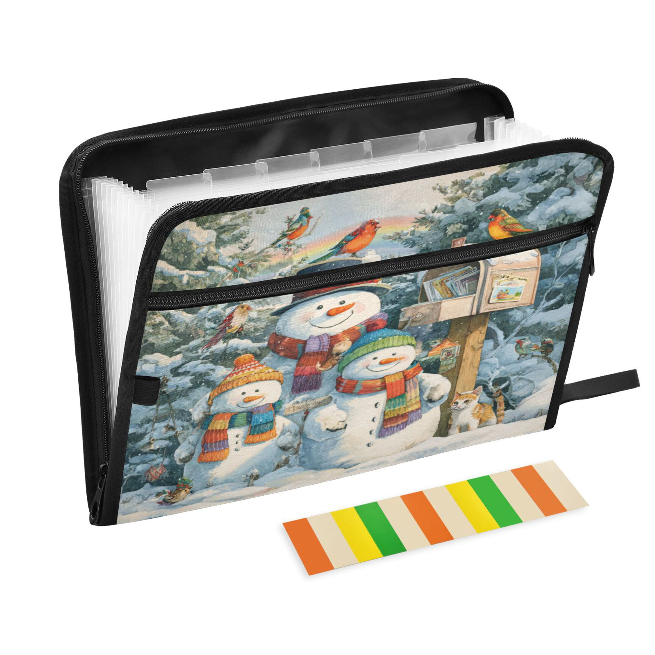 Wobogo Snowman Family Expanding File Folder Letter Size Accordion ...