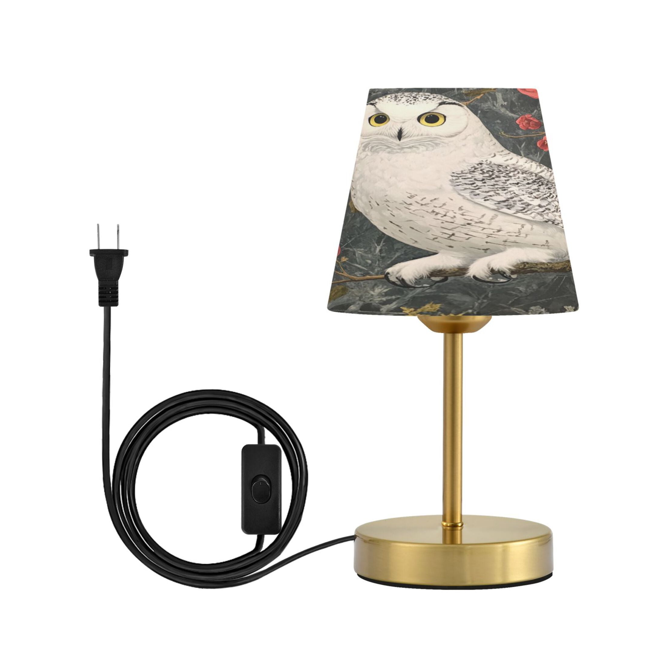 Wobogo Snowy Owl Table Lamps Three-channel Adjustable Lighted Antique ...