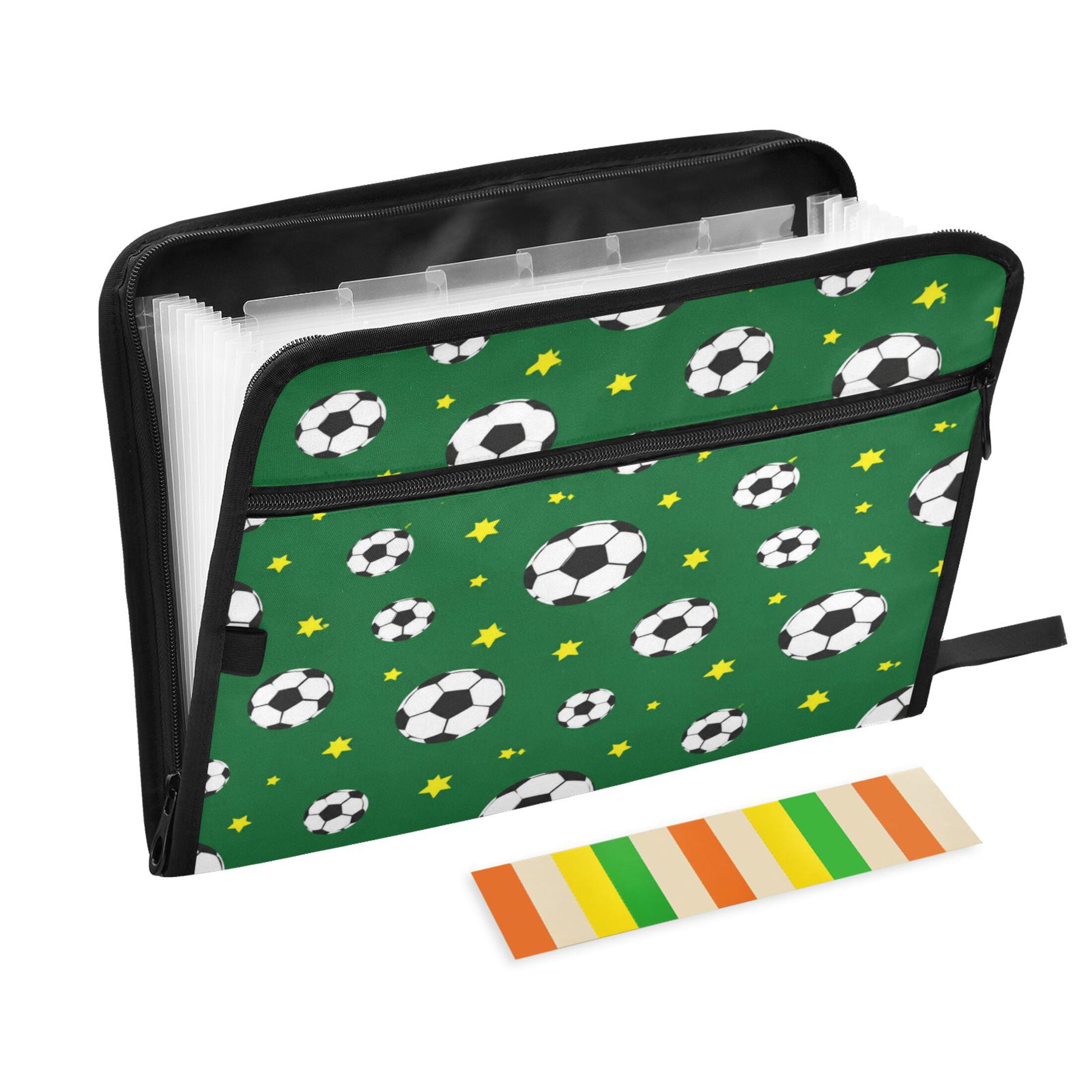 Wobogo Sports Soccer Expanding File Folder Letter Size Accordion Filing ...