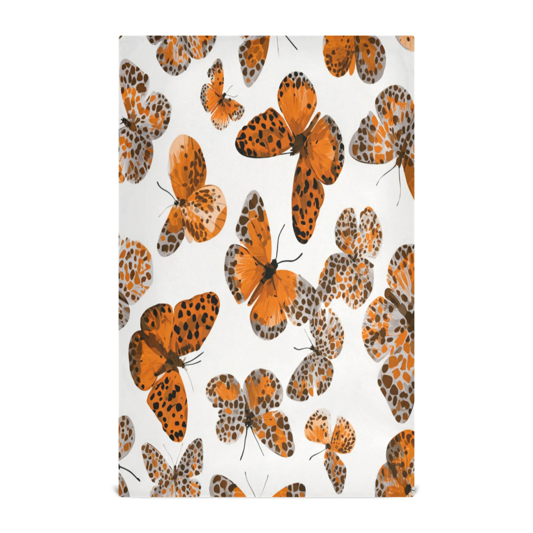 Wobogo Spotted Butterfly Kitchen Towel 6 Piece Large Cotton Dishcloth ...