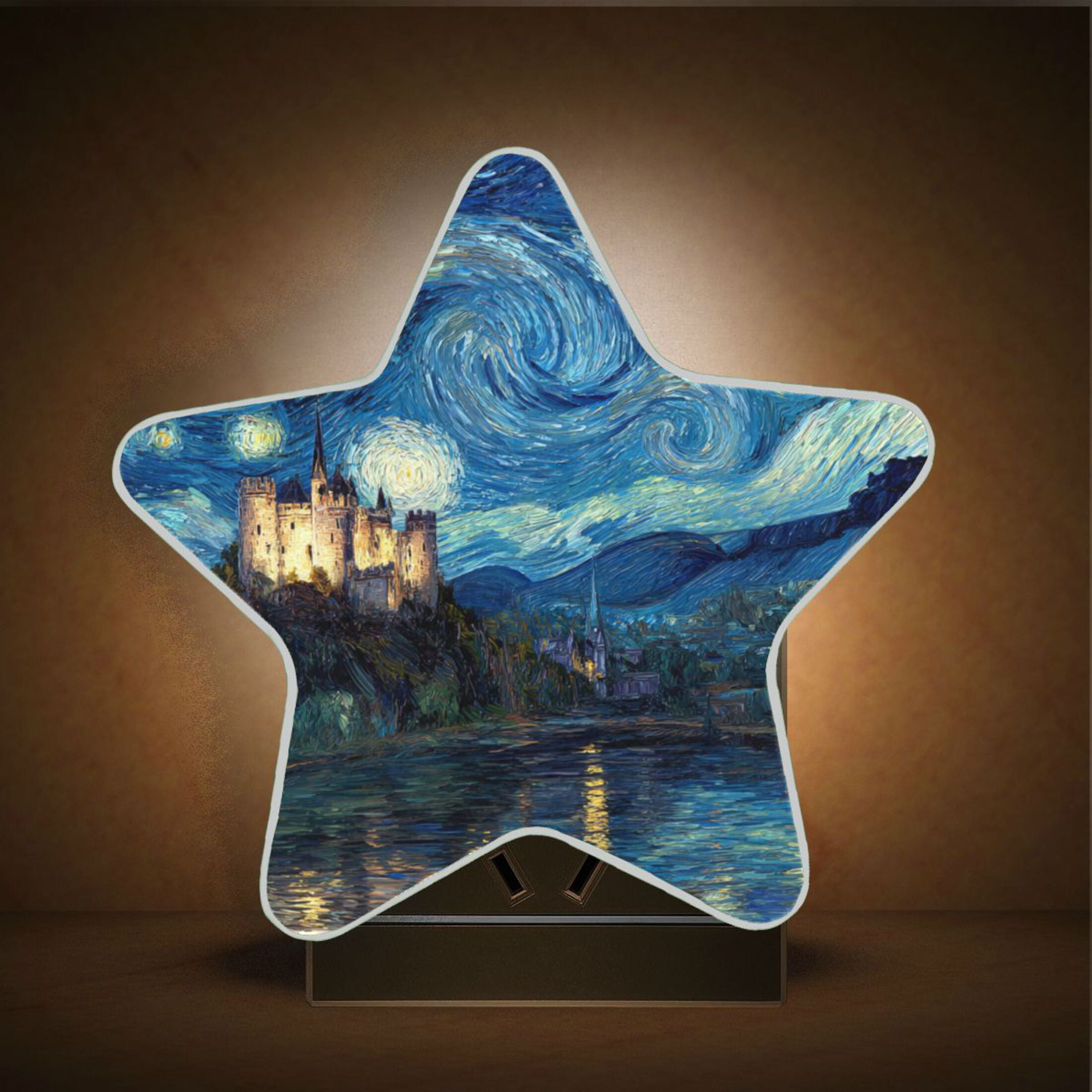 Wobogo Starry Night Style Castle LED Star Night Light 0.2 Watt Wall ...