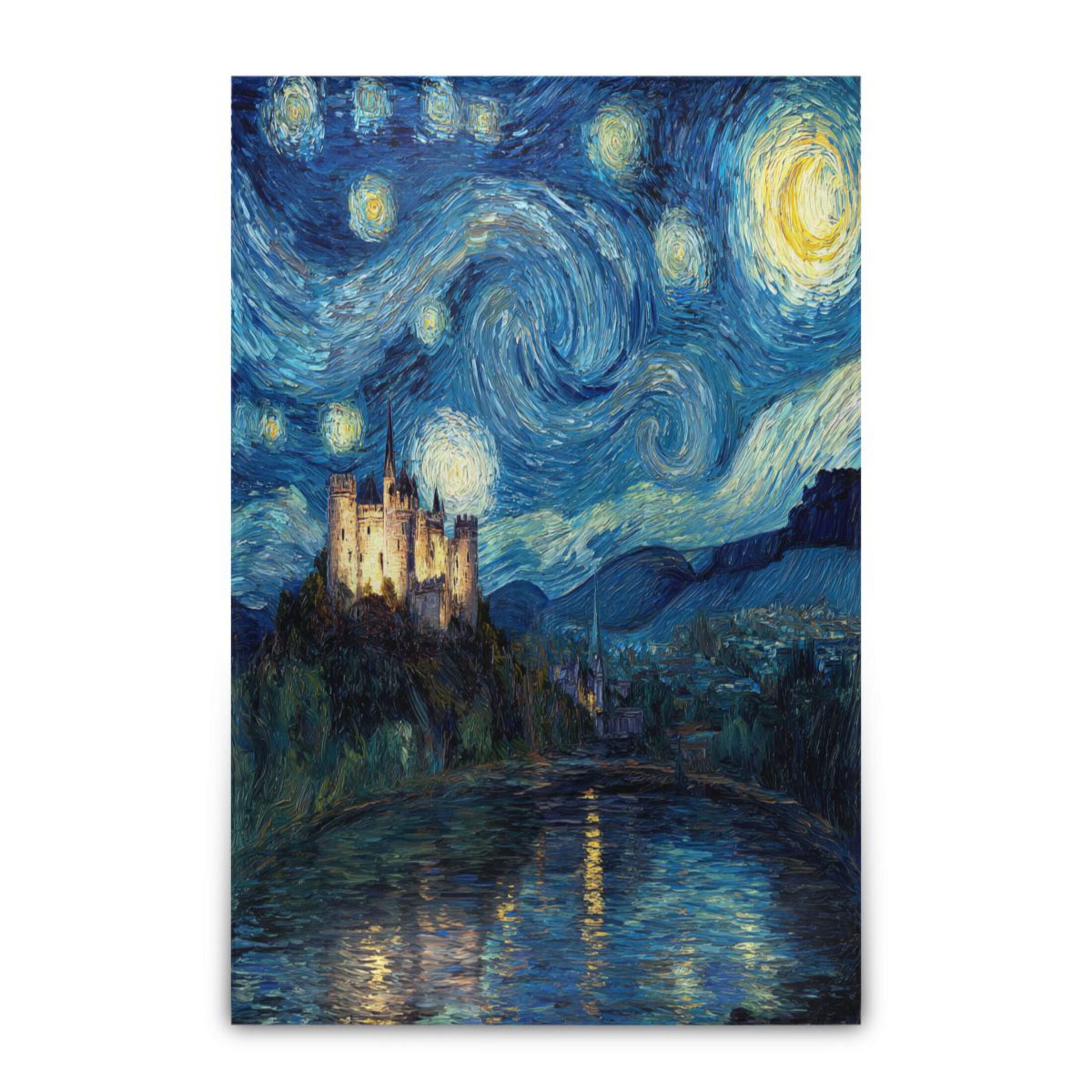 Wobogo Starry Night Style Castle Soft Cozy Fluffy Double Sided Blankets ...
