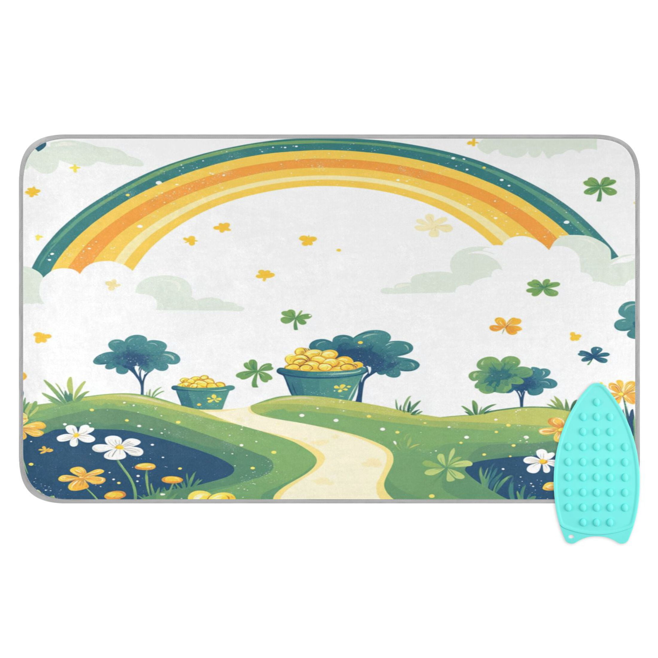 Wobogo Stpatricks Day Wild Gold Bags Ironing Mat Blanket Quilted Washer ...