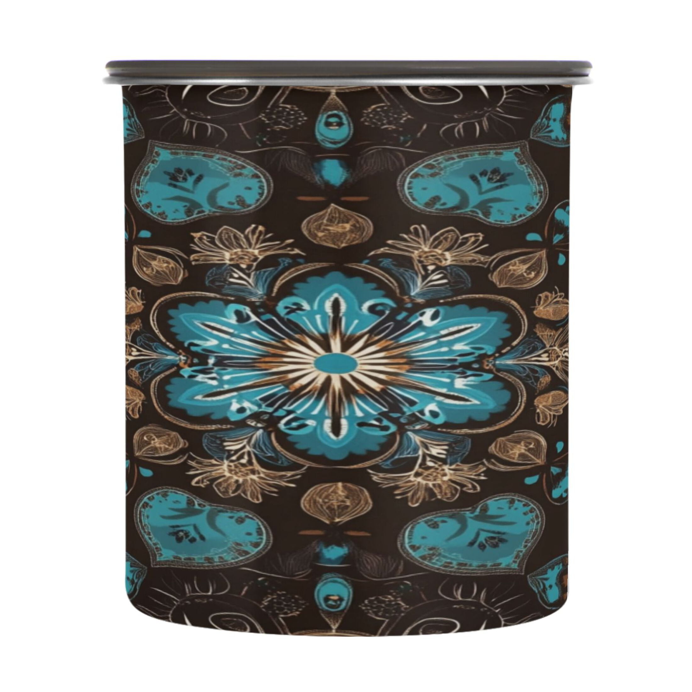 Wobogo Turquoise Mandalas Food Storage Jars 304 Food Grade Stainless ...