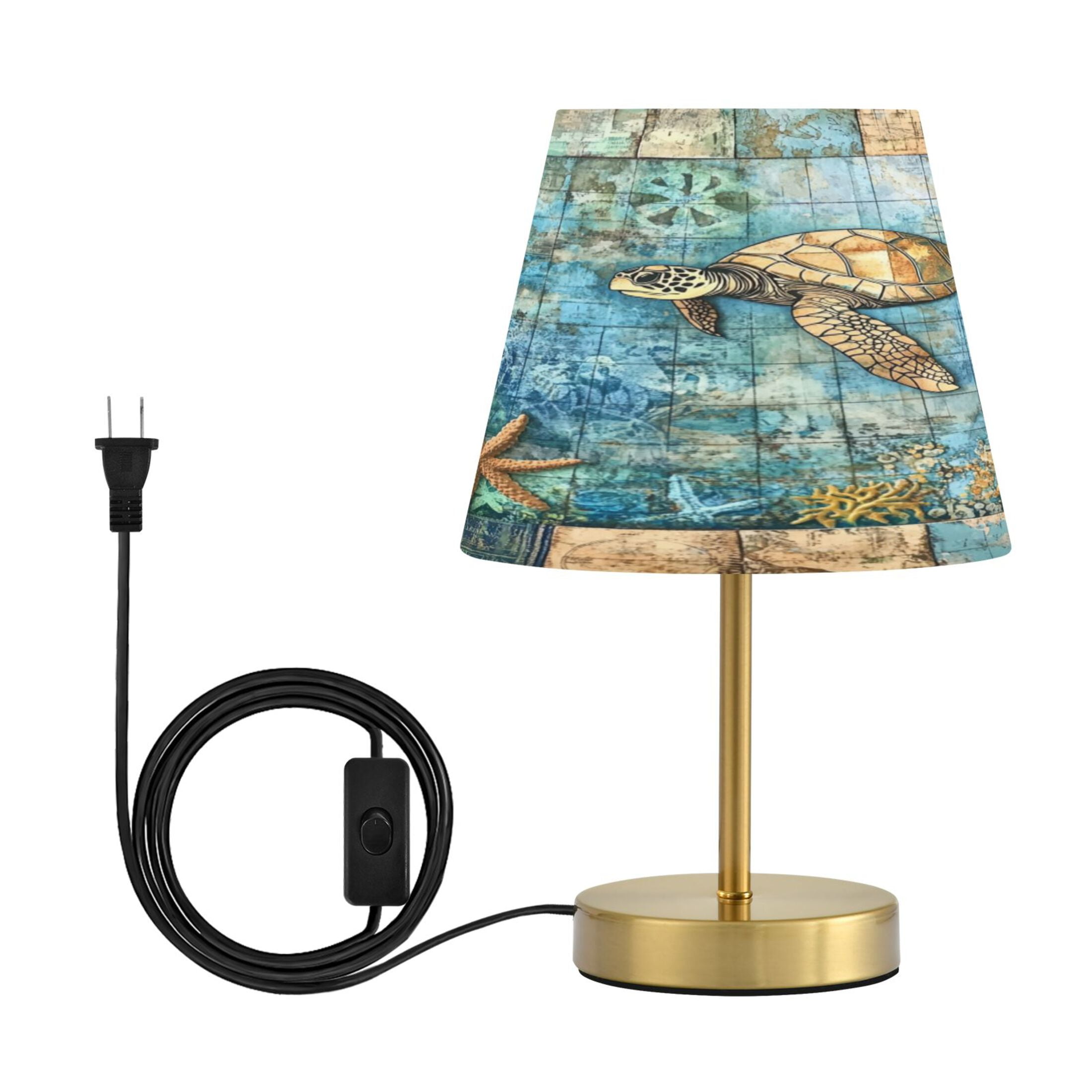 Wobogo Turtle Coral Figure Table Lamps Three-channel Adjustable Lighted ...