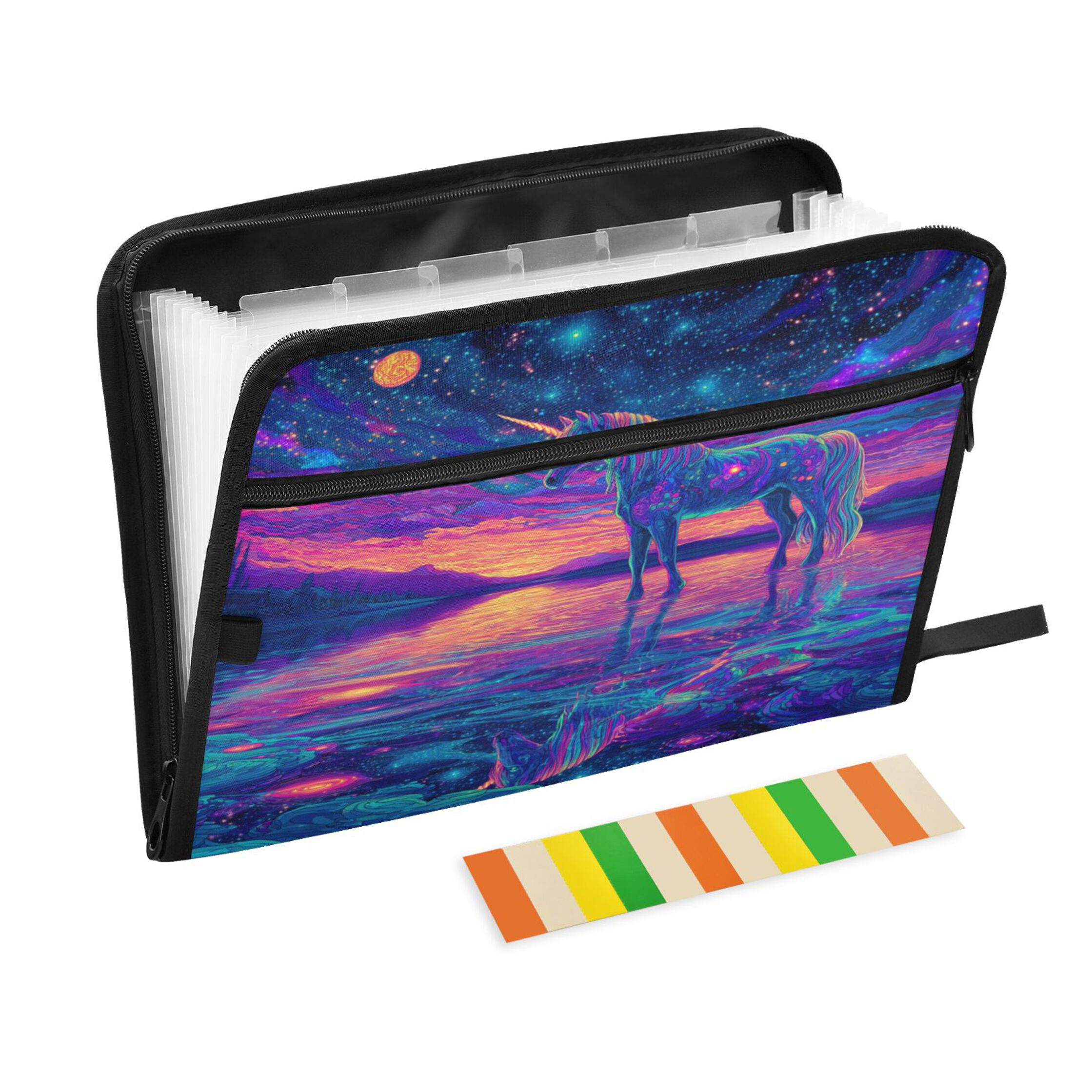 Wobogo Unicorn Horse Expanding File Folder Letter Size Accordion Filing ...