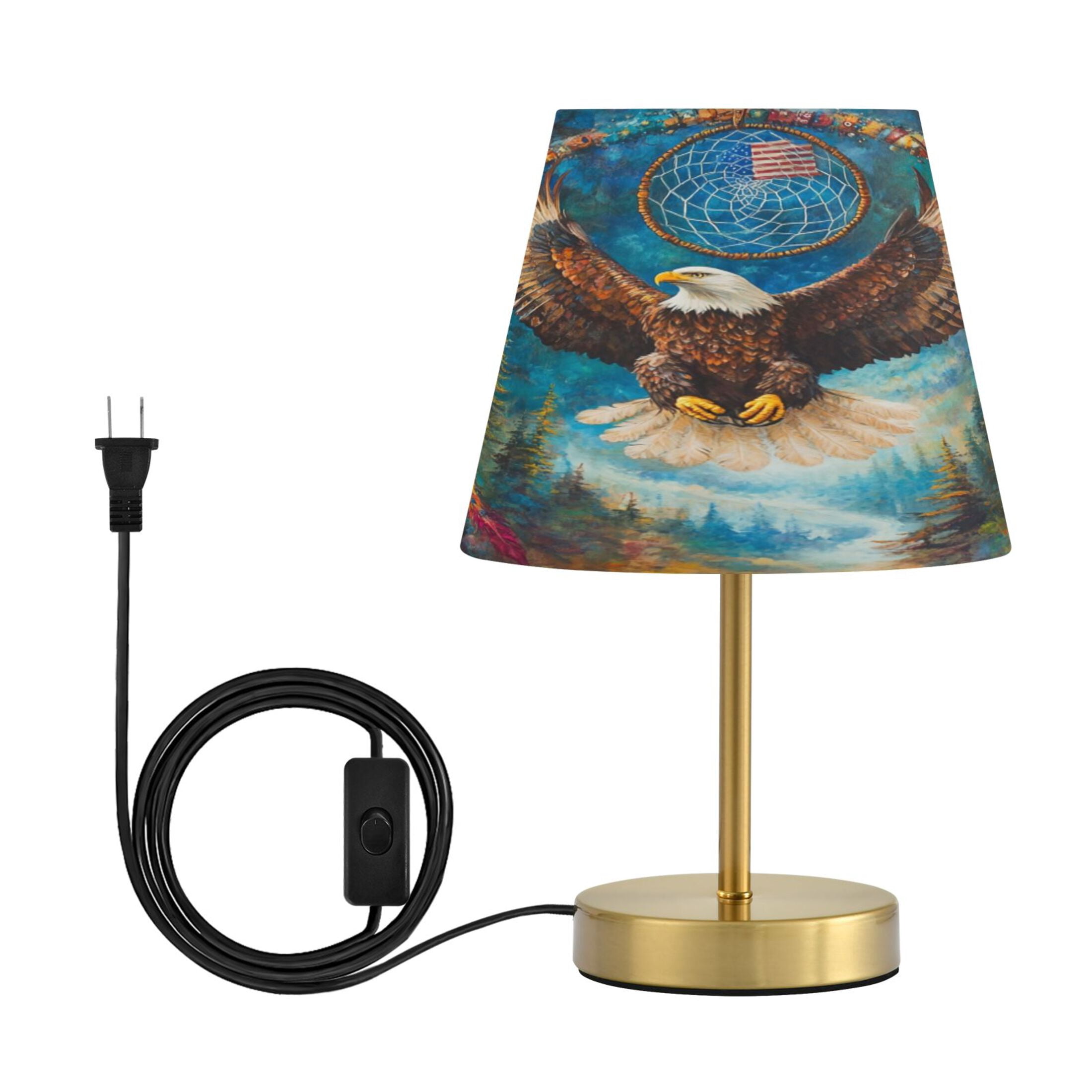Wobogo White Headed Sea Eagle Table Lamps Three-channel Adjustable ...