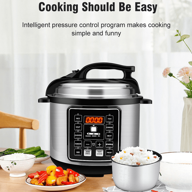 Wobythan 5.2 Quart Rice Cooker Smart Electric Pressure Cooker Household ...