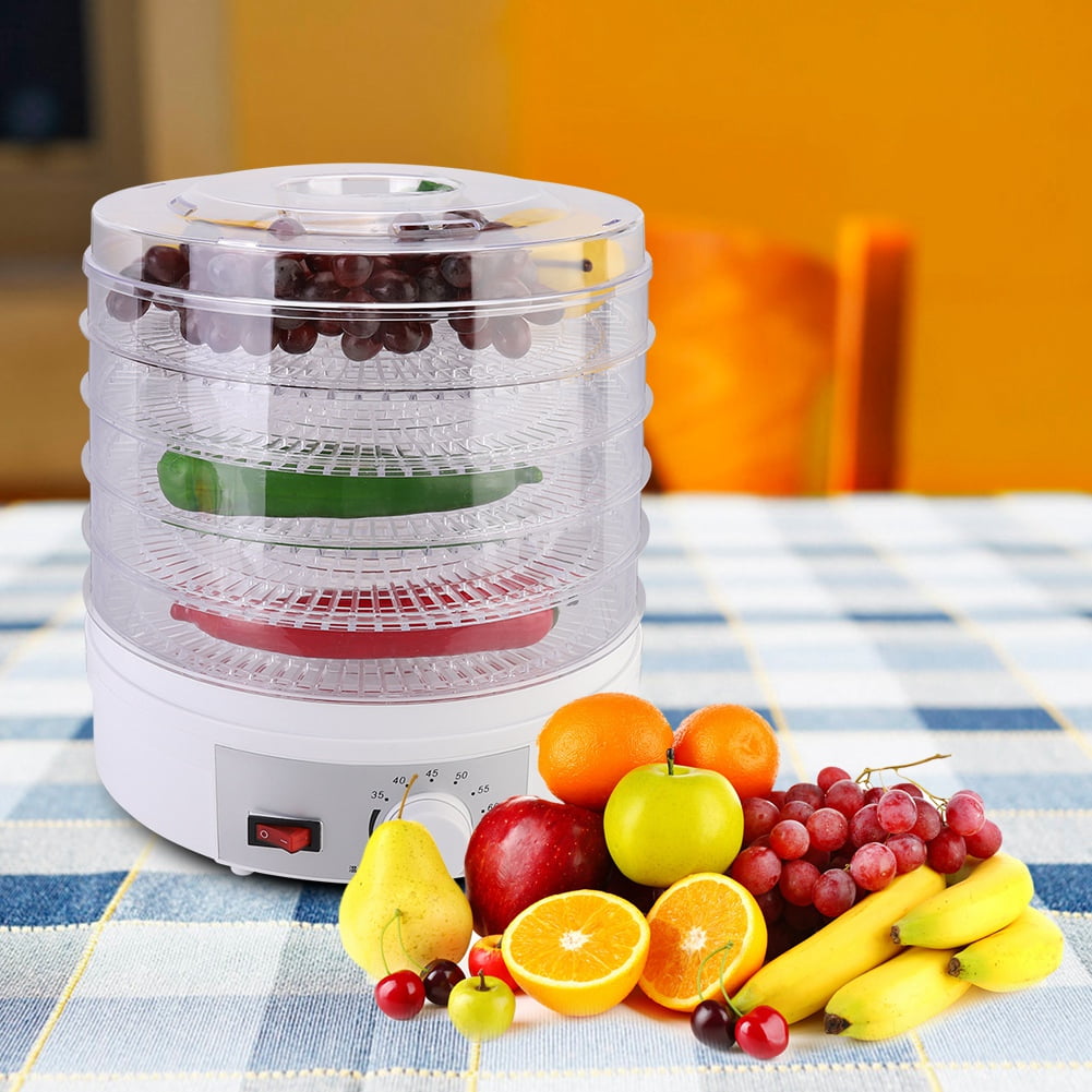 Wobythan Electric Food Dehydrator 5-Layers Fruit Dryer Dried Dehydrator ...