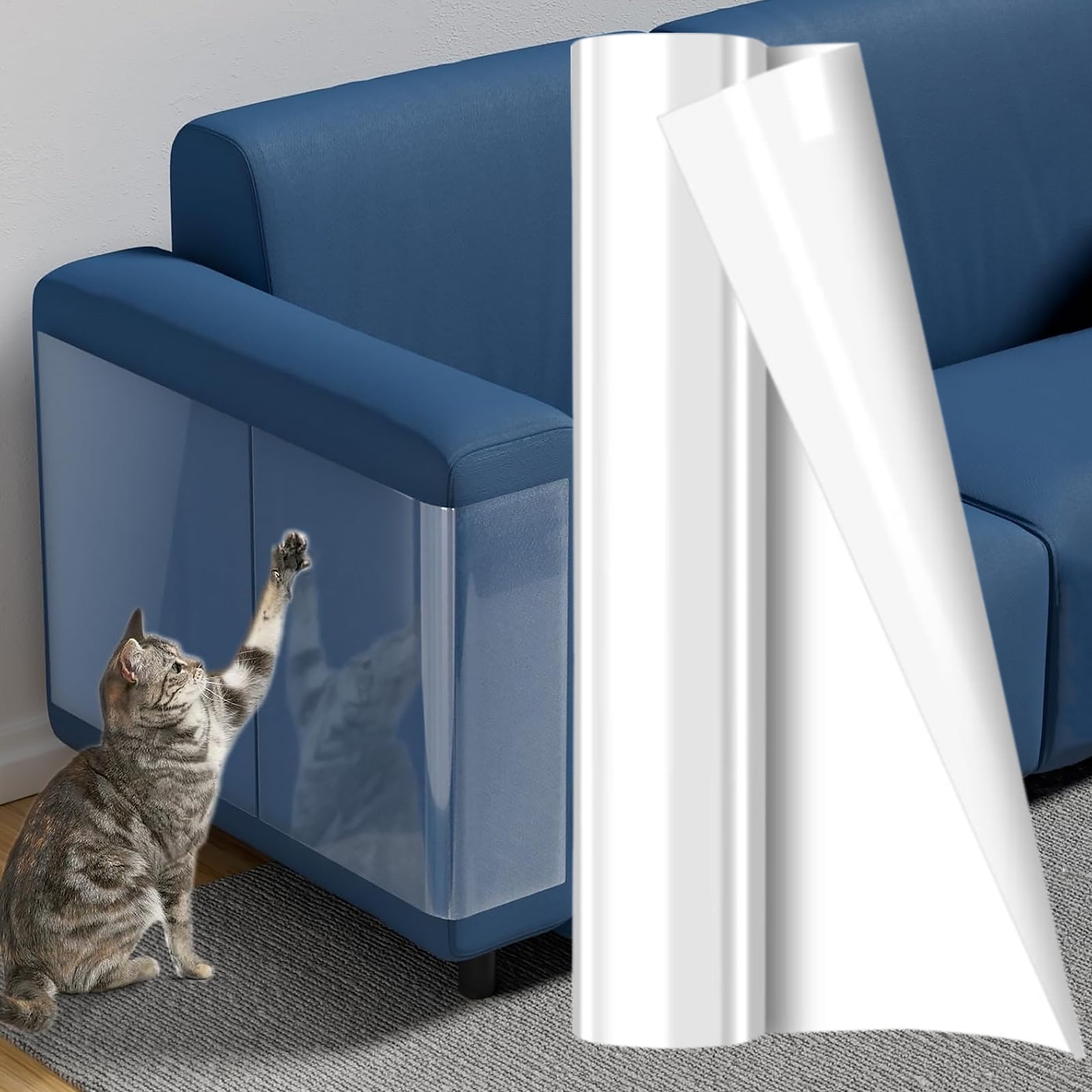 WochiTV Anti Cat Scratch Furniture Protector, 16.93x118 inches Cat ...