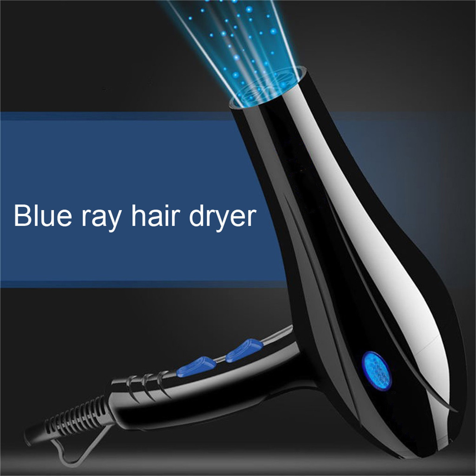 Wodistyle Household Hair Blow Dryer 2200W Black Heat Blower Dryer ...