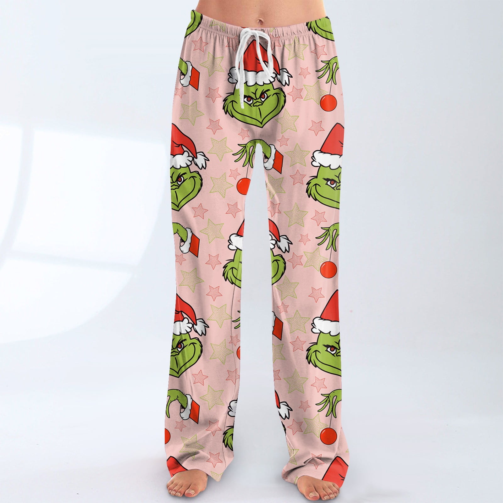 Wodistyle Women's Grinch Velour Sleep Pants, Grinch Christmas Pajama ...