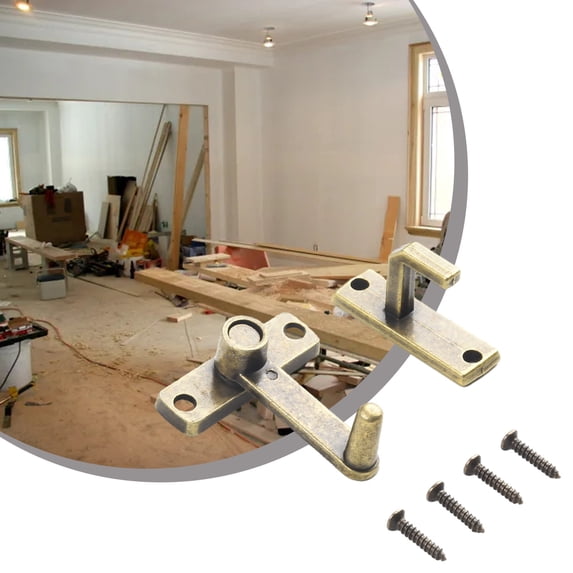Wodtesl 1set Bronze Sliding Window Door Lock Handle Metal Door Latch ...