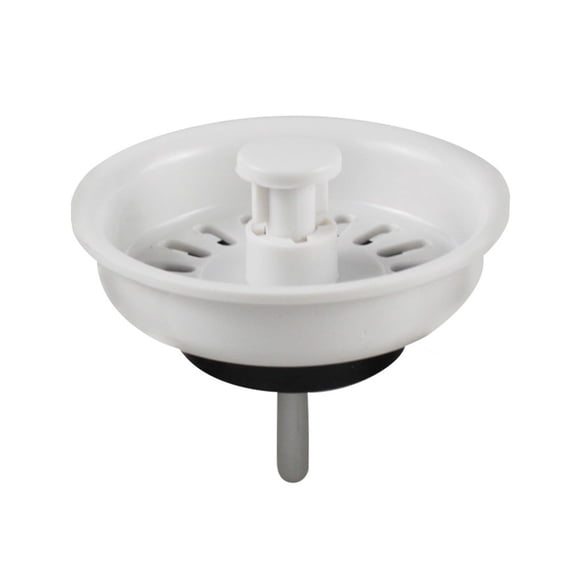 Wodtesl 2 pcs Kitchen Sink Strainer Stopper 3.15 inch White Plastic ...