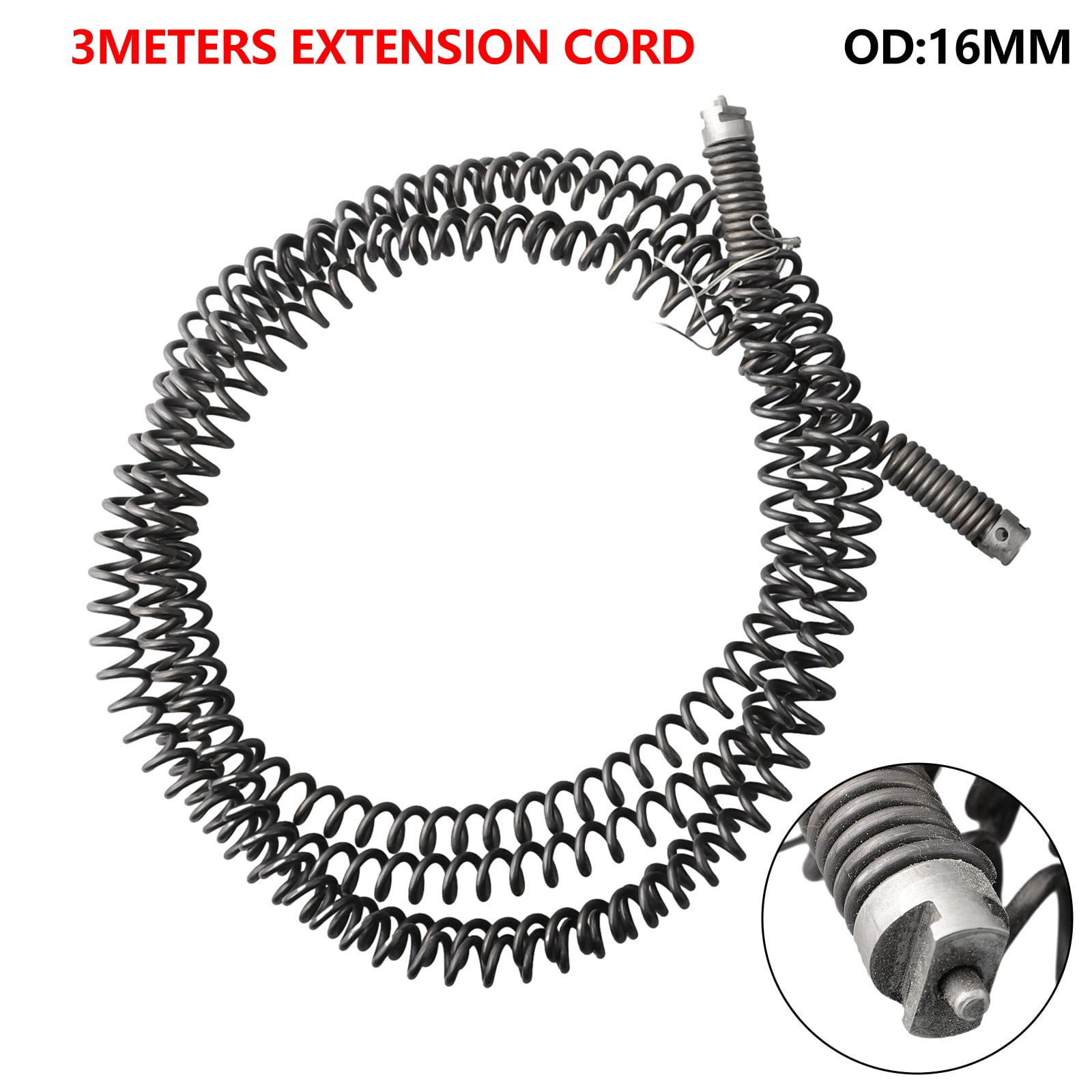 Wodtesl 3/5/8/10M Electric Drill Drain Dredging Spring Sink Cleaner ...