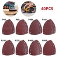 Wodtesl 40pcs Sanding Sheets 11 Holes For Bosch PSM 100A Detail Palm ...