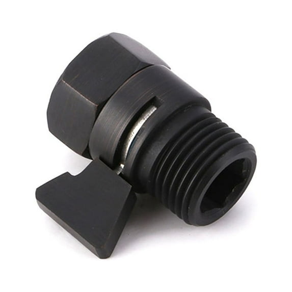 Wodtesl Black Brass Shower Flow Control Valve - G1/2\ Quick Shut-Off ...