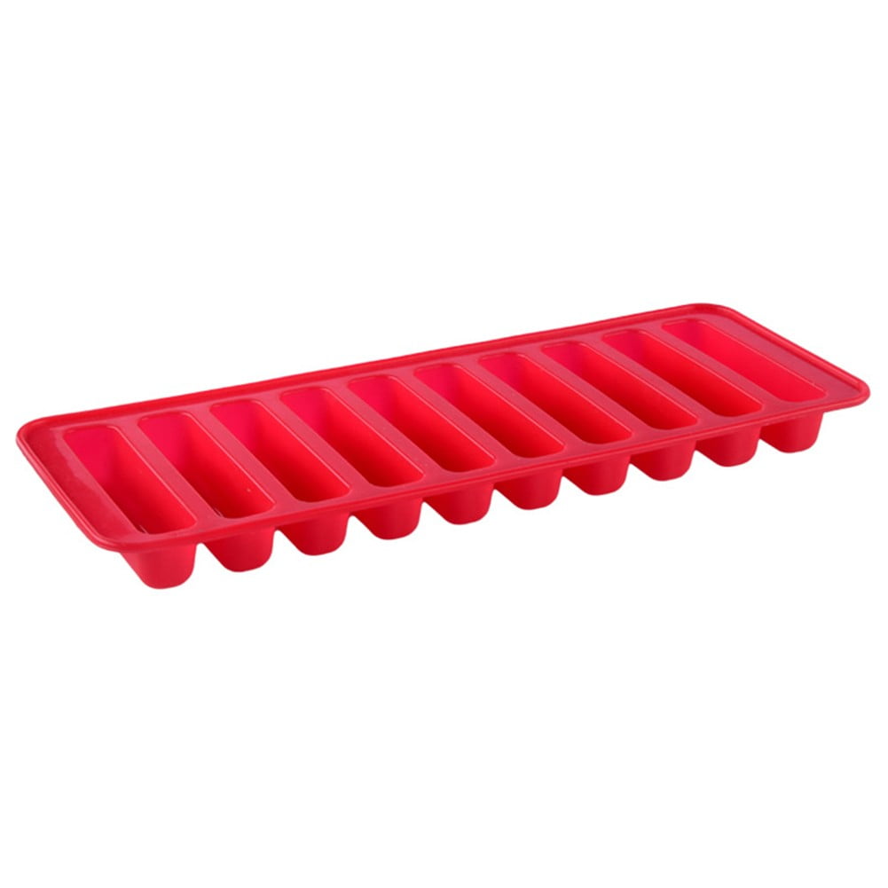 Wodtesl Red Silicone Ice Stick Trays for Water Bottles - Long Slim Ice ...