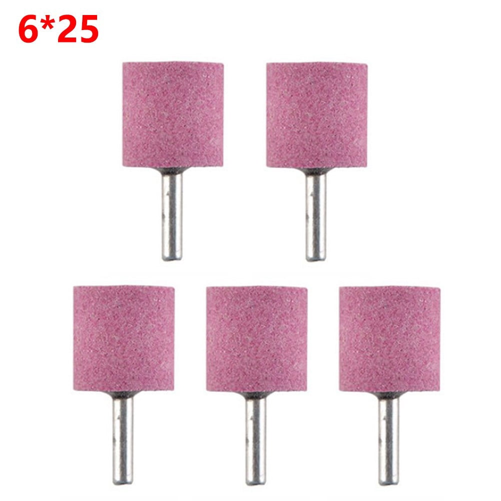 Wodtesl Set of 5 Mounted Grinding Stones with 6mm Shank for Rotary ...