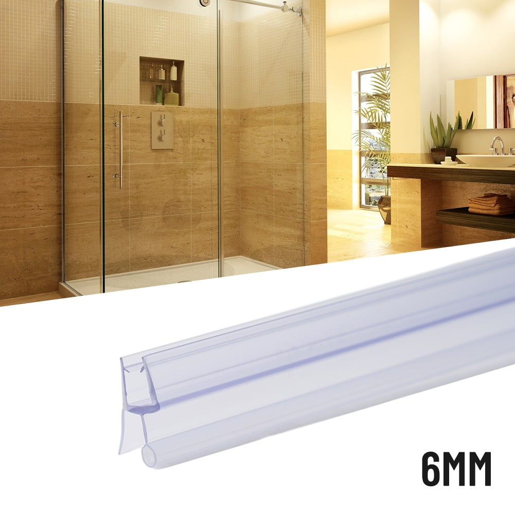 Wodtesl Shower Door Bottom Seal Strip 2 pack - Transparent Rubber Water ...