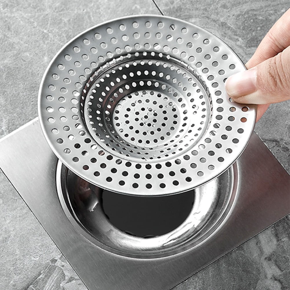 Wodtesl Stainless Steel Floor Drains Kitchen Food Slag Bathroom Mesh ...