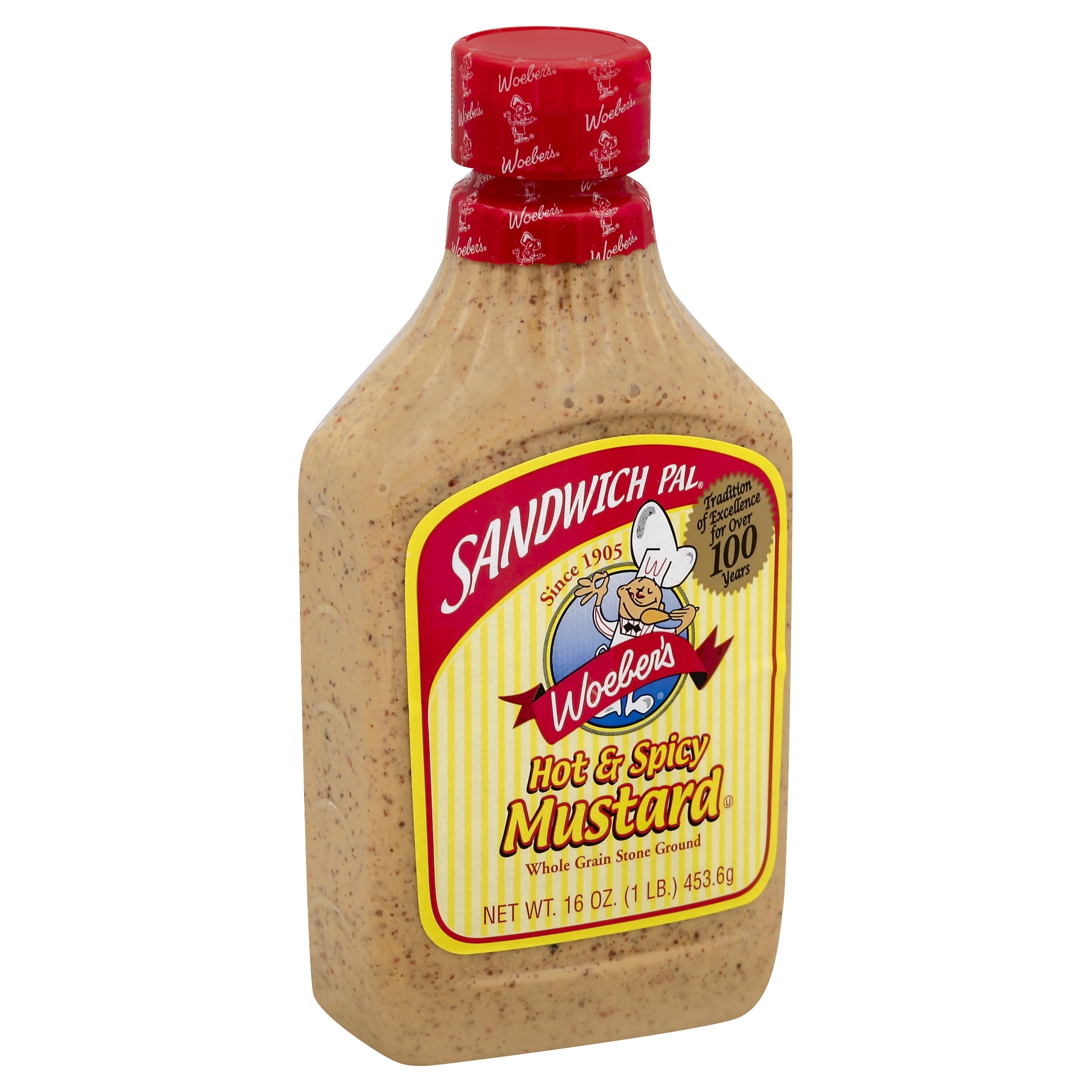 Woeber Hot & Spicy Sandwich Mustard 16 oz (Pack of 12) - Walmart.com