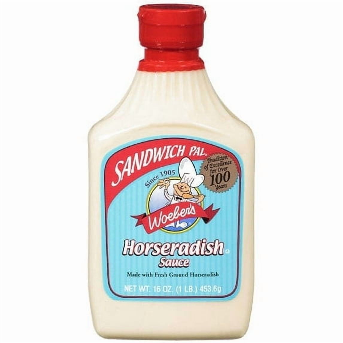 Woeber's Sandwich Pal Horseradish Sauce - 16 oz Pack of 4 - Walmart.com