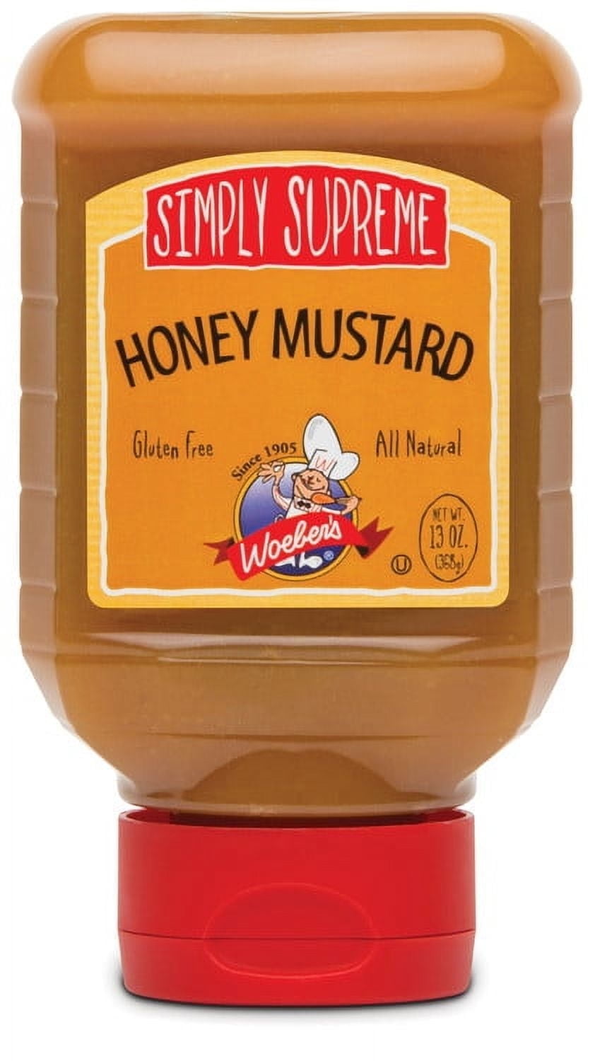 Woeber's Simply Supreme Honey Mustard - 13 oz Pack of 2 - Walmart.com