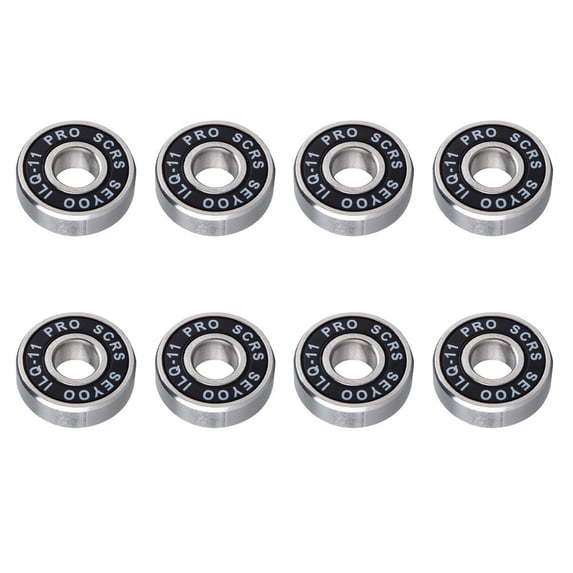 Wofarmy 8-Pack ABEC-9 608RS Skate Bearings, GCr15 Steel Miniature Ball ...