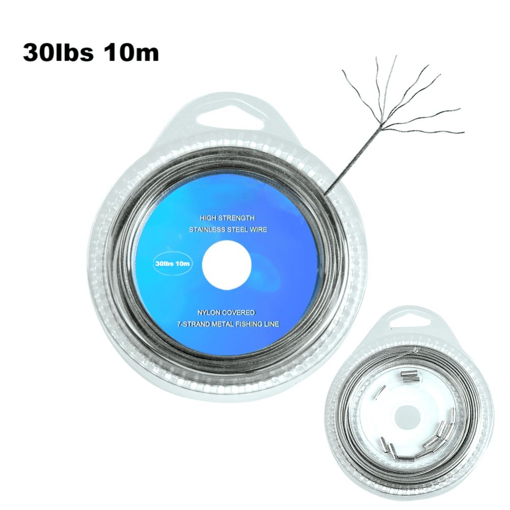 Wofarmy Fishing Line Fishing Leader Line Corrosion-Resistant Easy Line ...